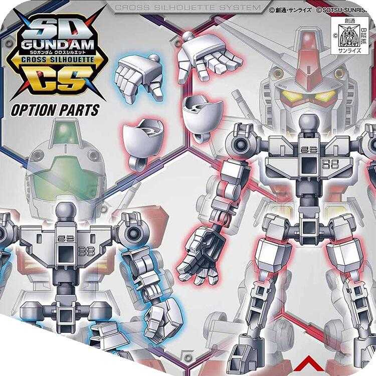 《豬帽子》現貨 代理版 BANDAI 組裝模型 SD鋼彈 BB戰士 SDCS #OP-03 擴充配件組 骨架調整套件 白 - 豬帽子Boarhat | 購物橘子