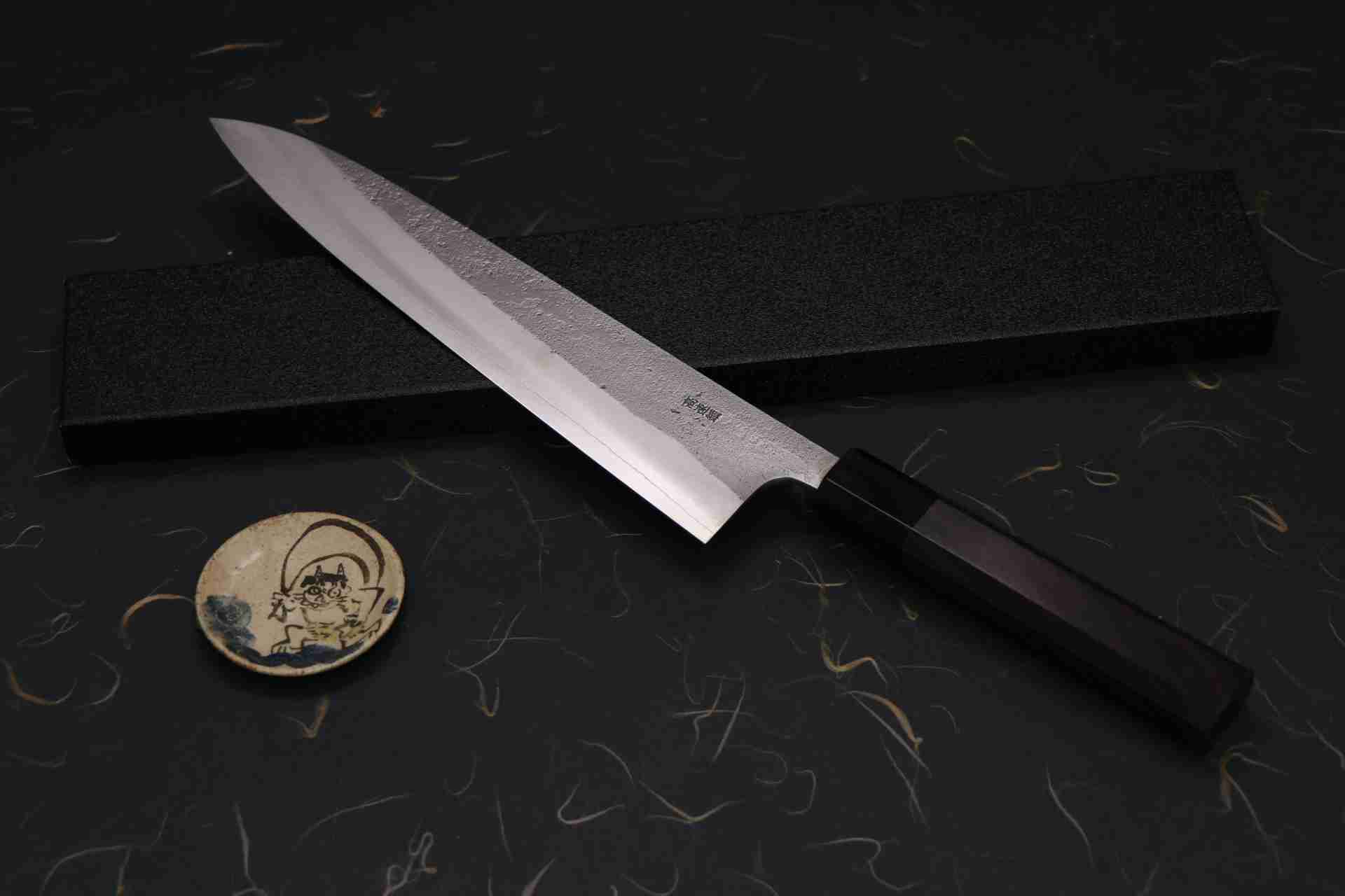 免運~現貨 【 初心 梨地式樣 黑檀柄 skd-11鋼 和牛刀 27 】日本 廚房刀具 手打 主廚刀 八煌刃物 - 八煌刃物 | 購物橘子