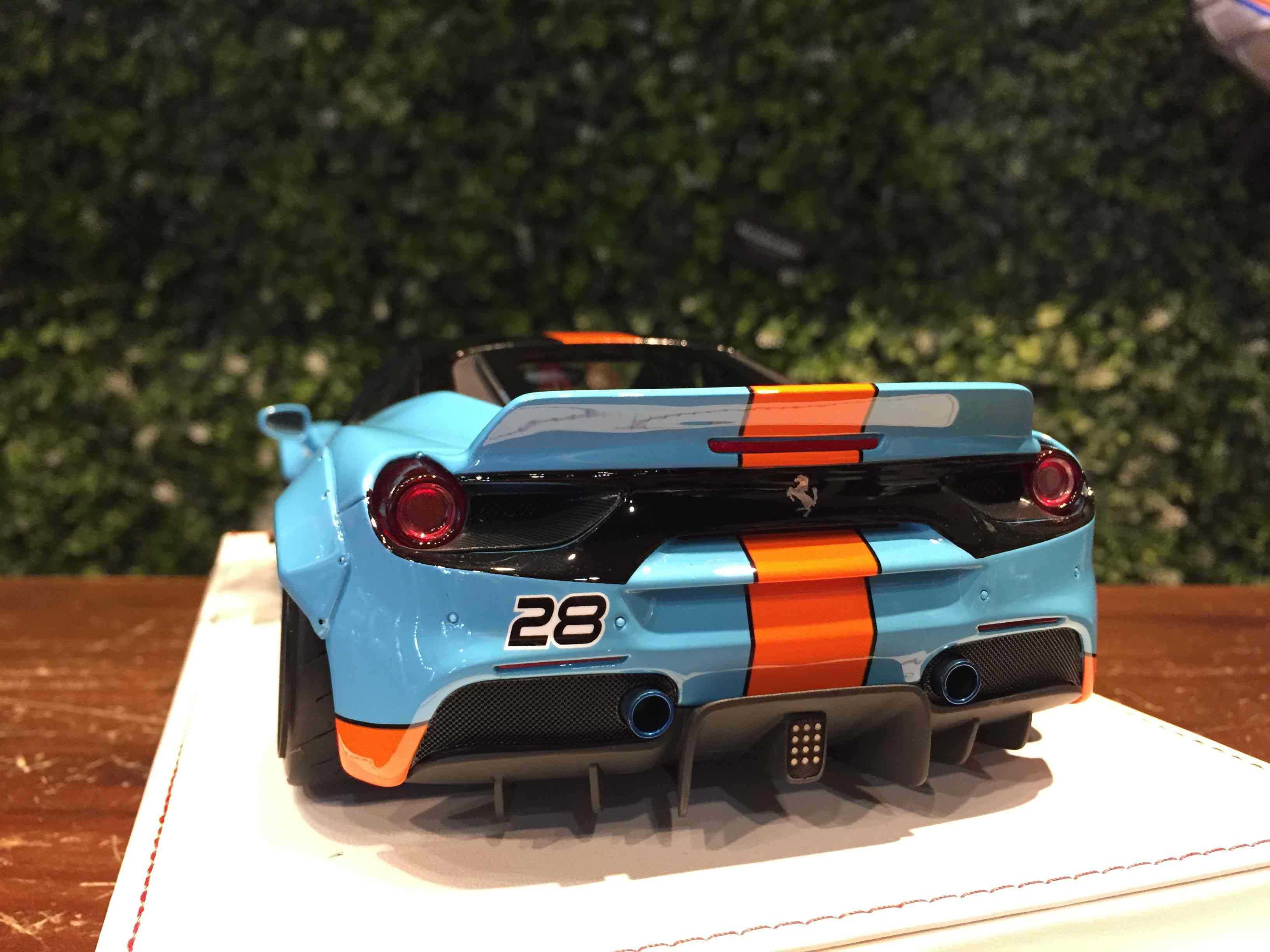 1/18 AresModel LBWK Ferrari 488 GTB Blue AM23F005A【MGM】 - Max Gear ...