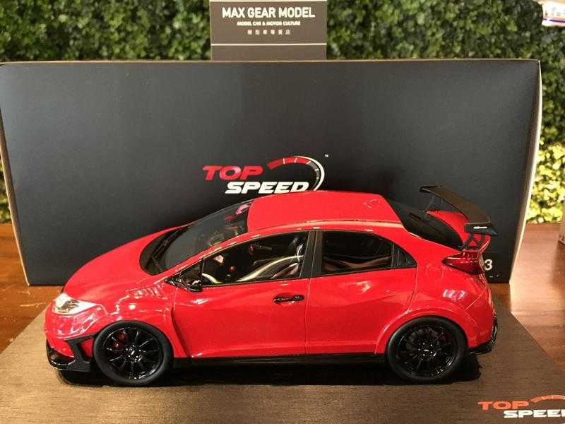 1/18 TopSpeed Honda Civic Type R FK2 Milano Red TS0113【MGM】 - Max Gear ...