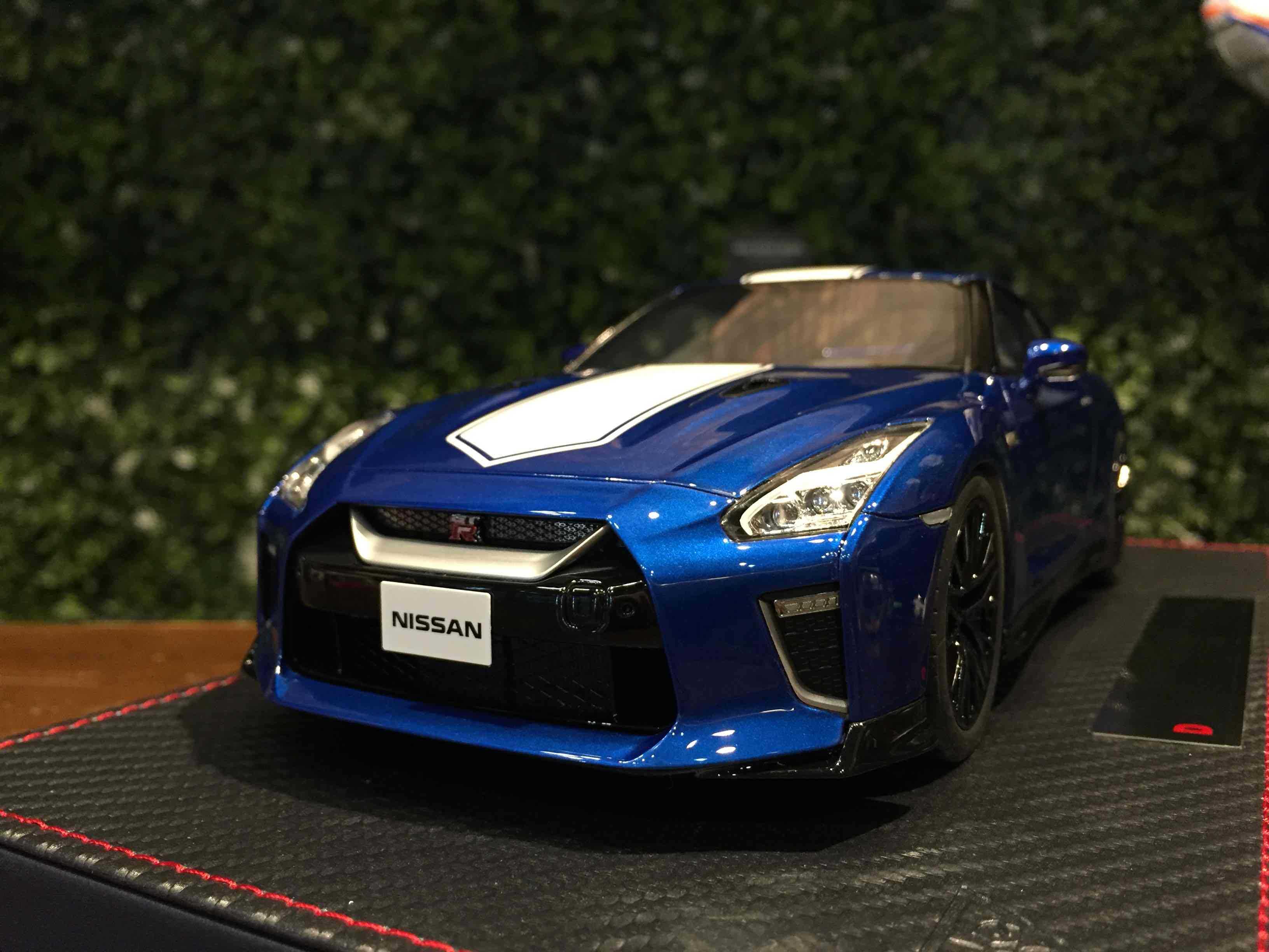 1/18 MakeUp Nissan GT-R R35 50th Anni WanganBlue IM043A【MGM】 - Max Gear ...