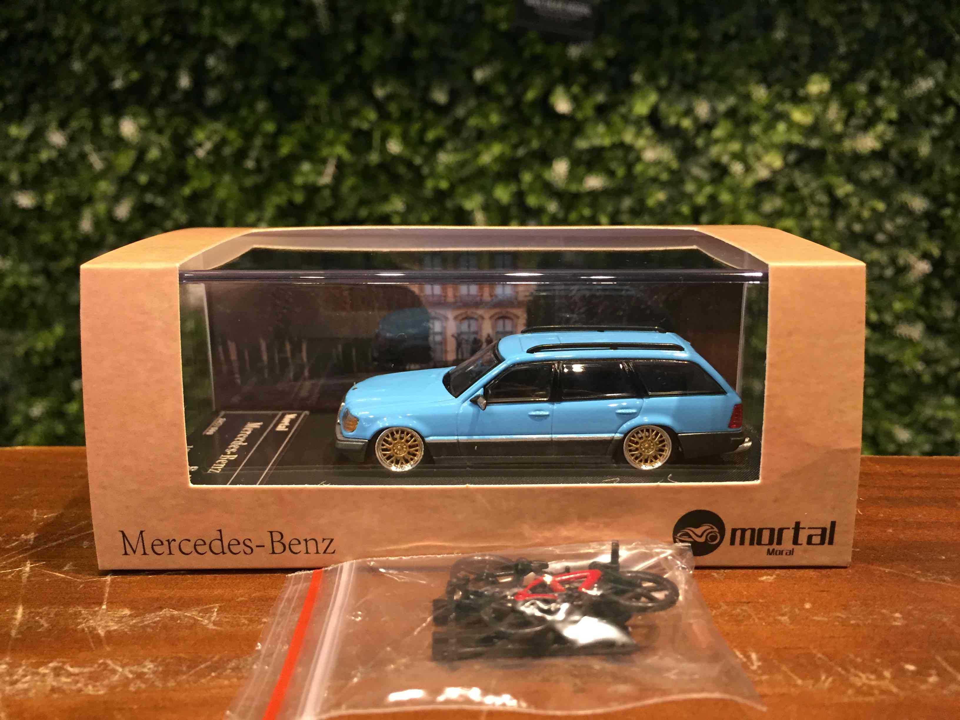 1/64 Mortal Mercedes-Benz E-Class (S124) Wagon Blue【MGM】 - Max Gear ...