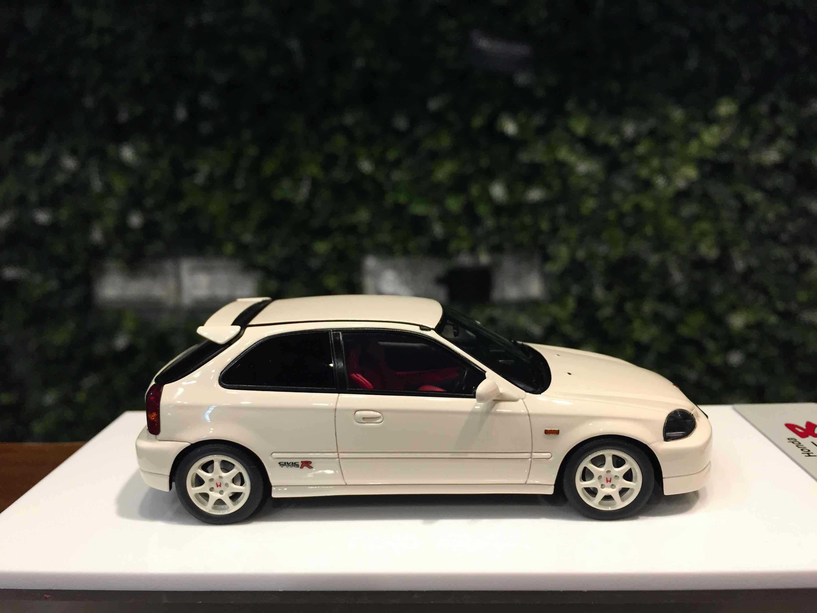 1/43 MakeUp Honda Civic Type R (EK9) 1997 White EM480A【MGM】 - Max Gear ...