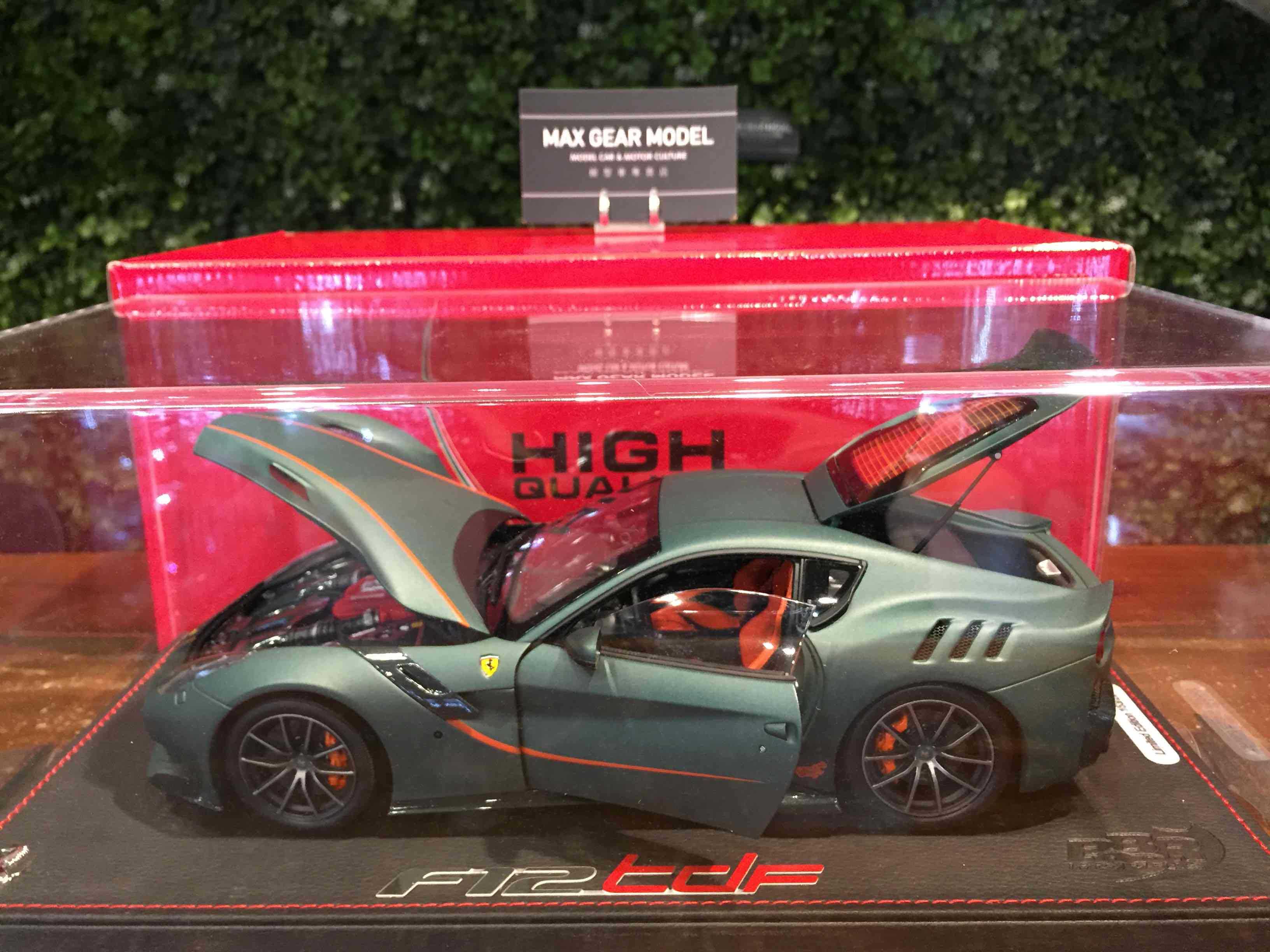 1/18 BBR Ferrari F12 TDF Verde Opaco BBR182105ST【MGM】 - Max Gear Model ...
