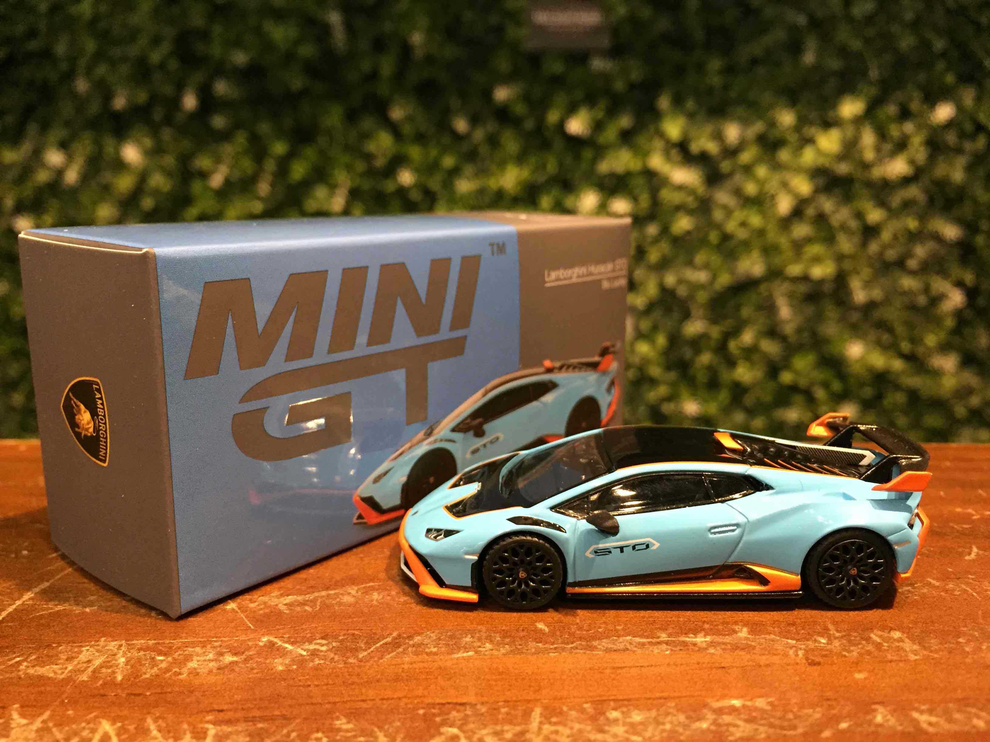 1/64 MiniGT Lamborghini Huracan STO Blue MGT00475L【MGM】 - Max Gear Model 模型店 | 購物橘子
