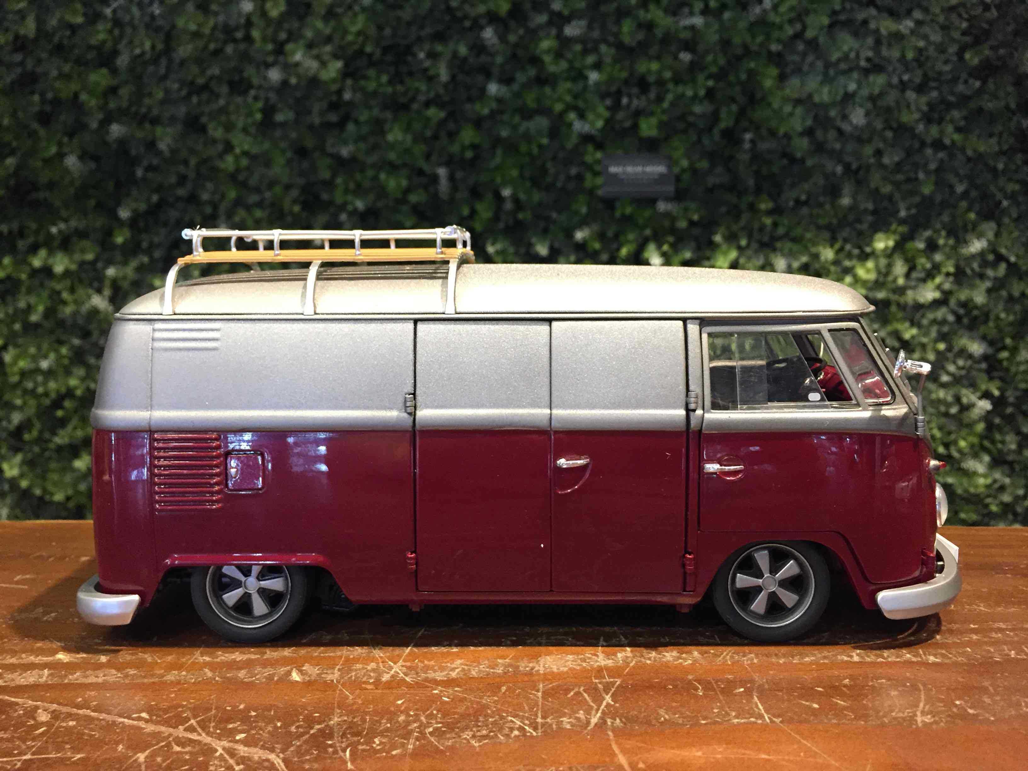 1/18 Schuco Volkswagen VW T1 Lowrider RedGrey 450045600【MGM】 - Max Gear Model 模型店 | 購物橘子