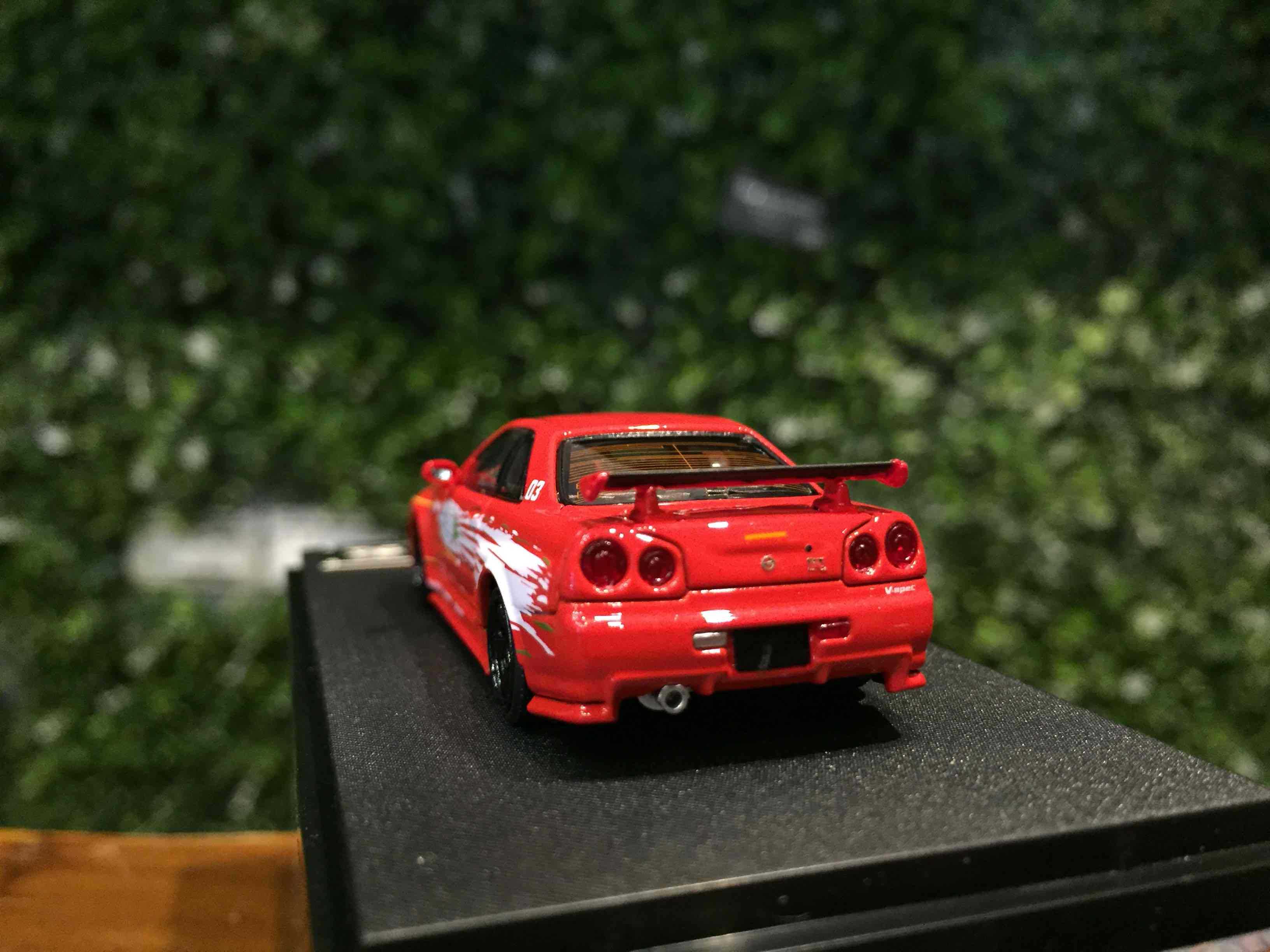 1/64 FastSpeed Nissan Skyline GT-R (R34) FNF Red【MGM】 - Max Gear Model ...
