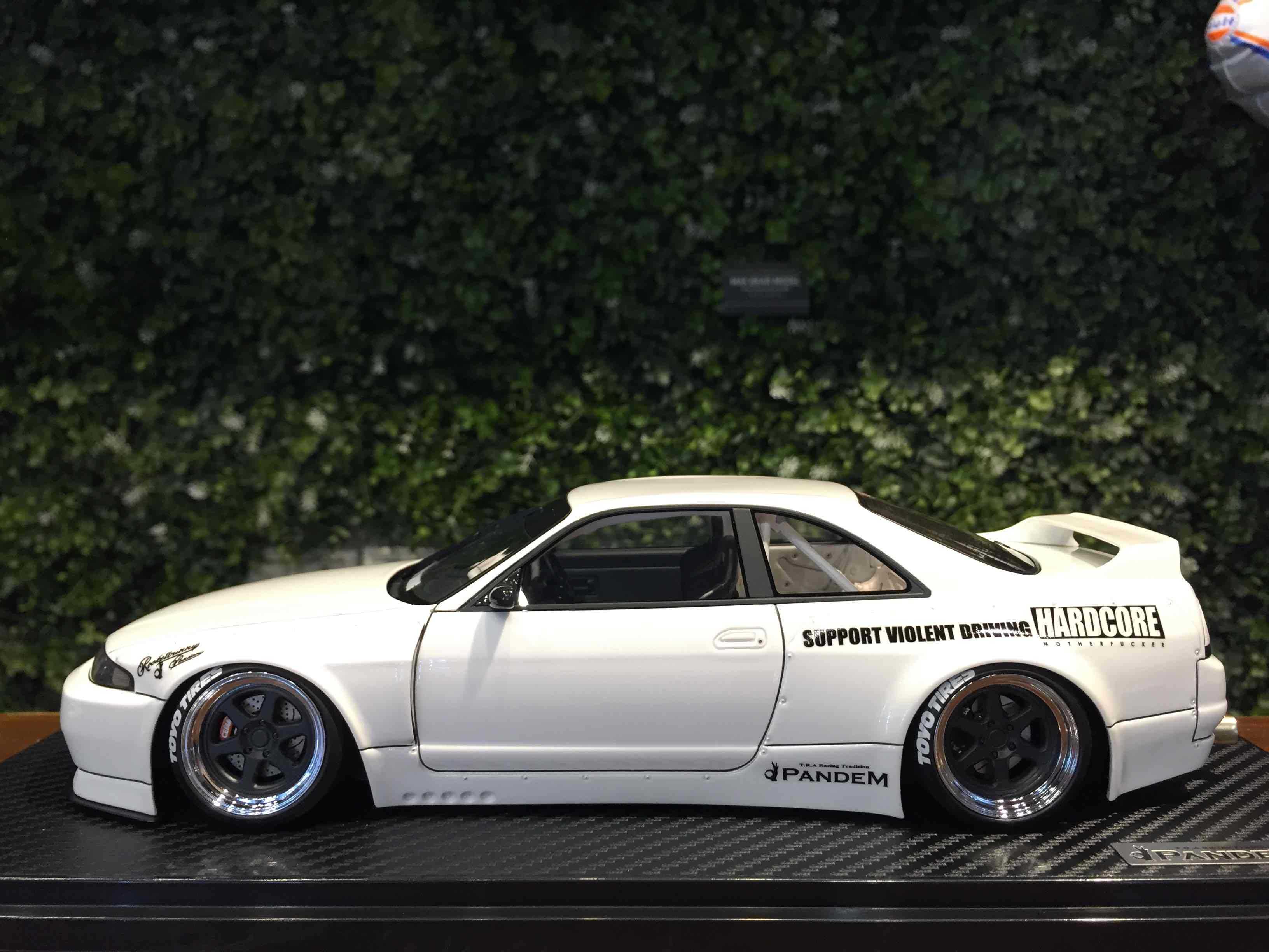1/18 Ignition PANDEM Nissan GT-R (R33) White IG3029【MGM】 - Max Gear ...
