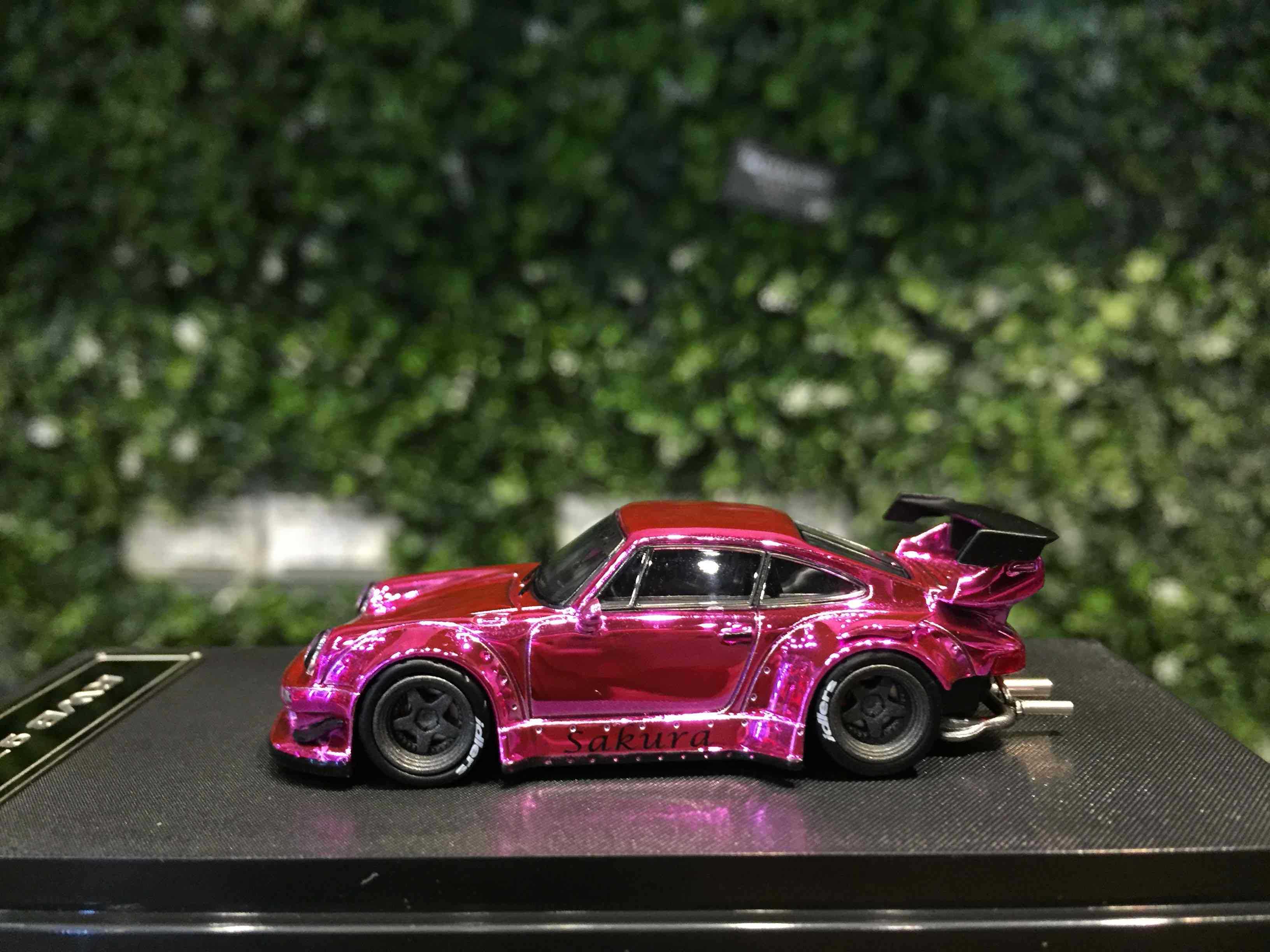 1/64 StarModel RWB Porsche 911 (930) Chrome Sakura【MGM】 - Max Gear ...