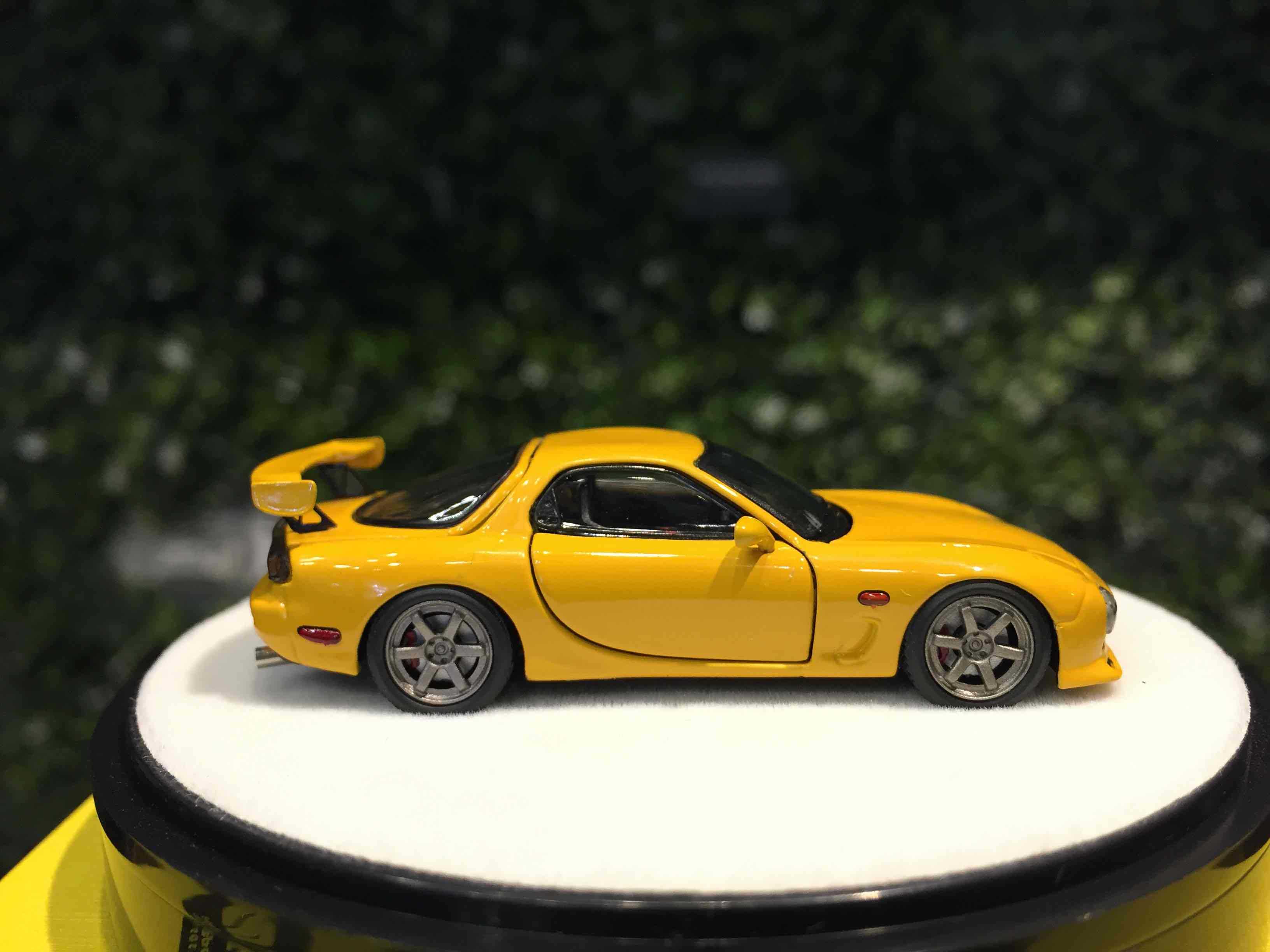1/64 PGM Mazda RX-7 (FD3S) Yellow PGM640801 圓盒【MGM】 - Max Gear Model 模型店 | 購物橘子