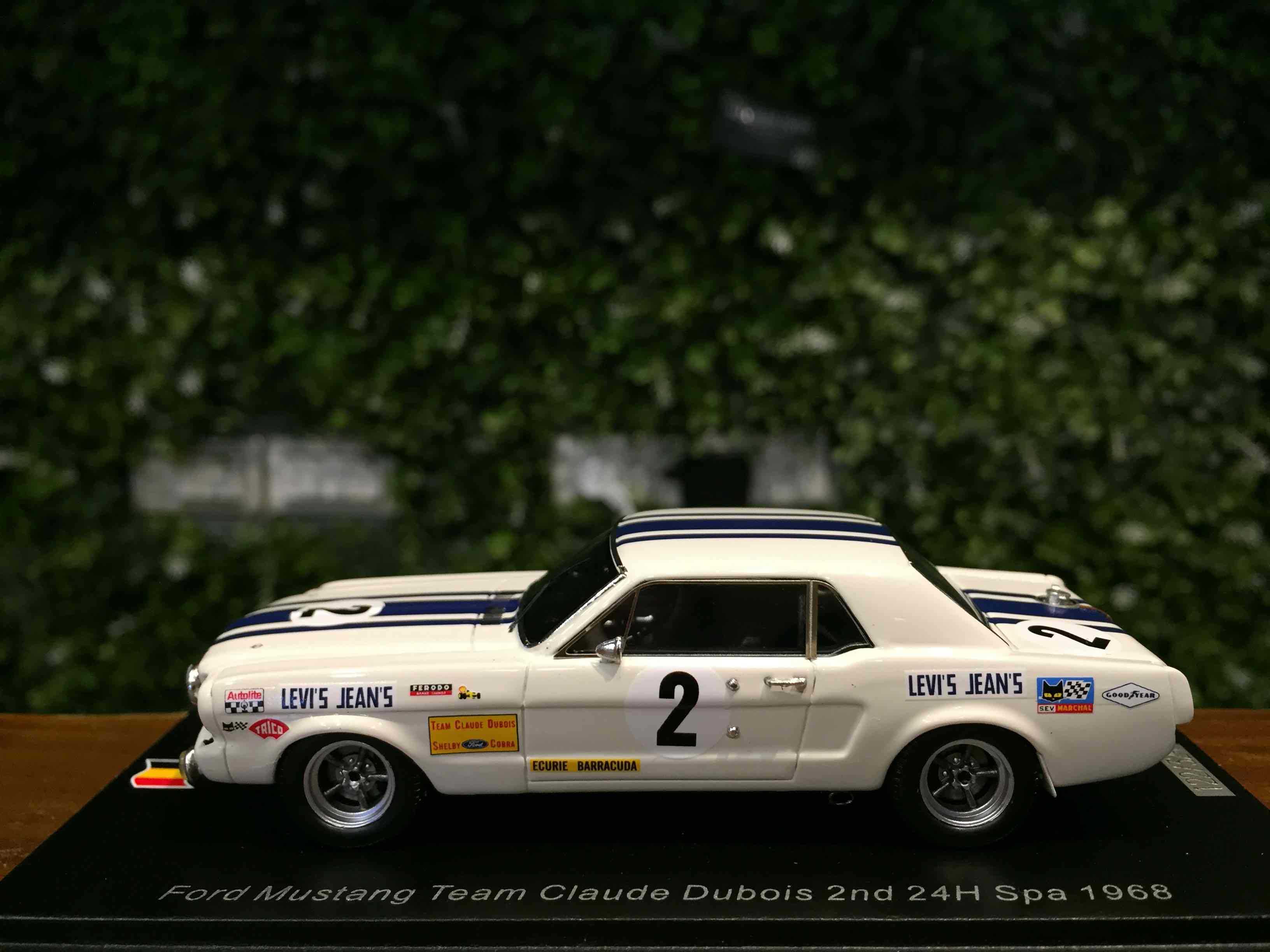 1/43 Spark Ford Mustang Team Claude 2nd 1968 100SPA03【MGM】 - Max Gear ...