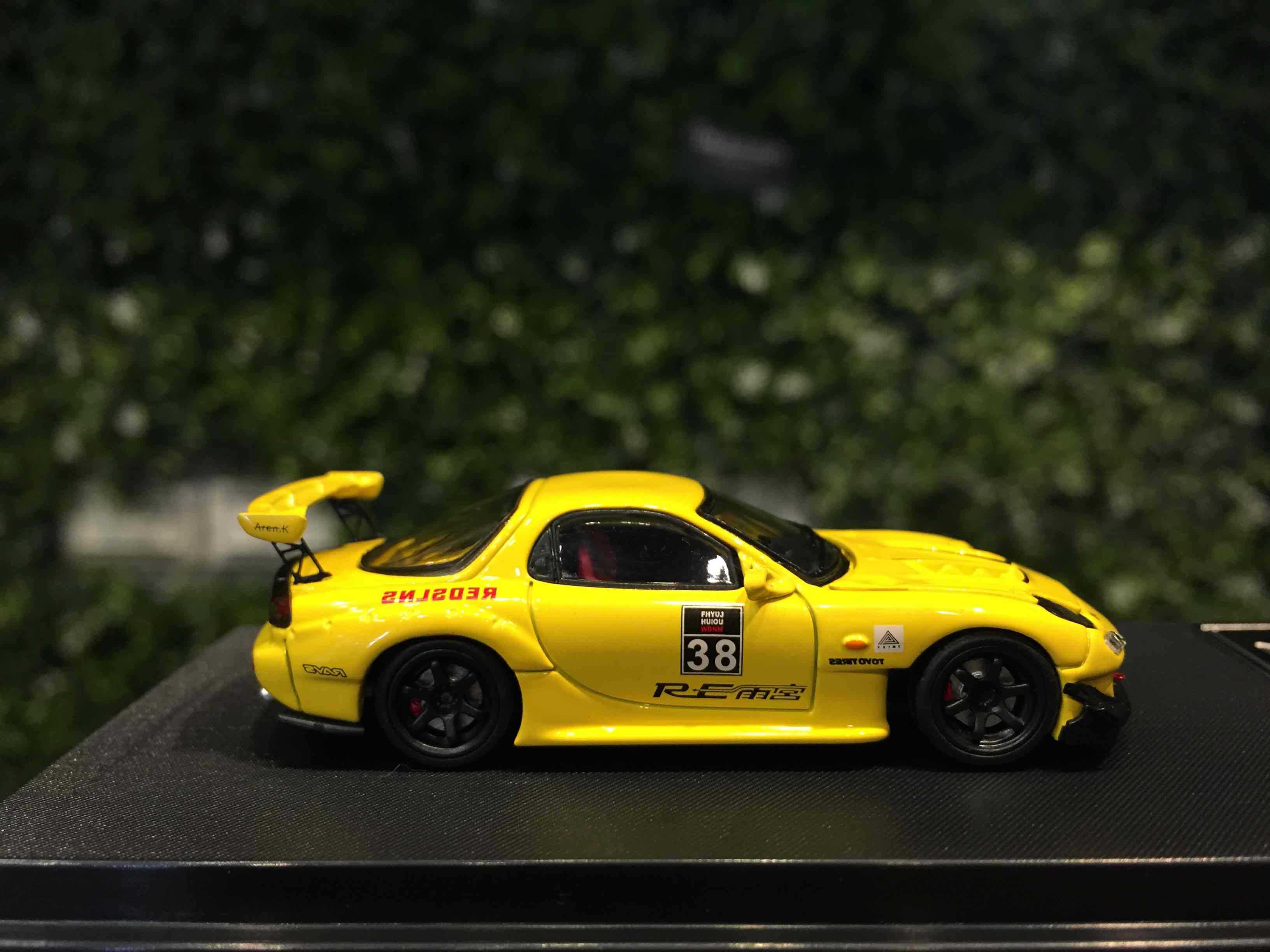 1/64 BSC Mazda RX-7 (FD3S) RE Amemiya Yellow【MGM】 - Max Gear Model 模型店 | 購物橘子