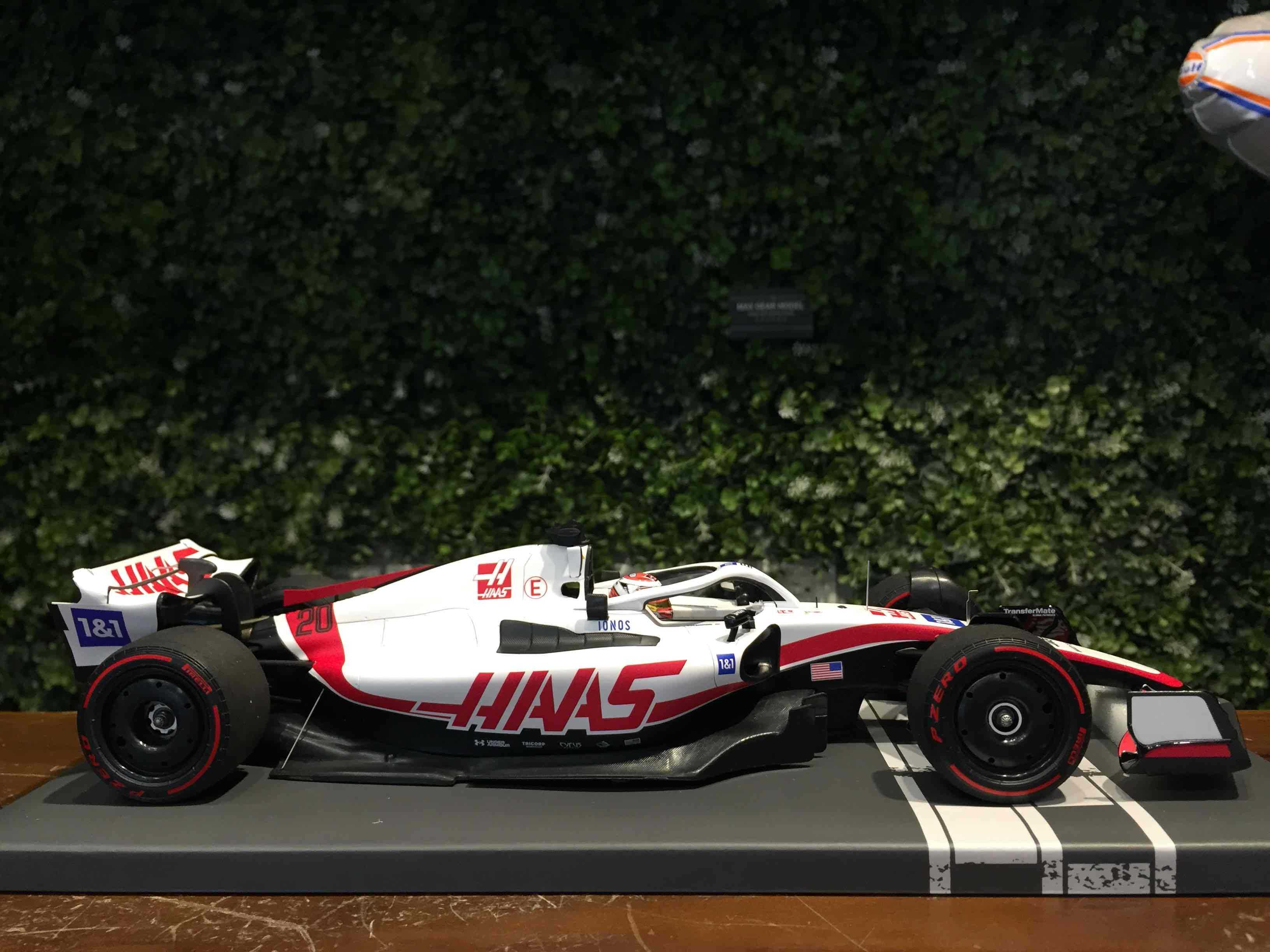 1/18 Minichamps HAAS F1 VF22 Kevin Magnussen 117220120【MGM】 - Max Gear ...