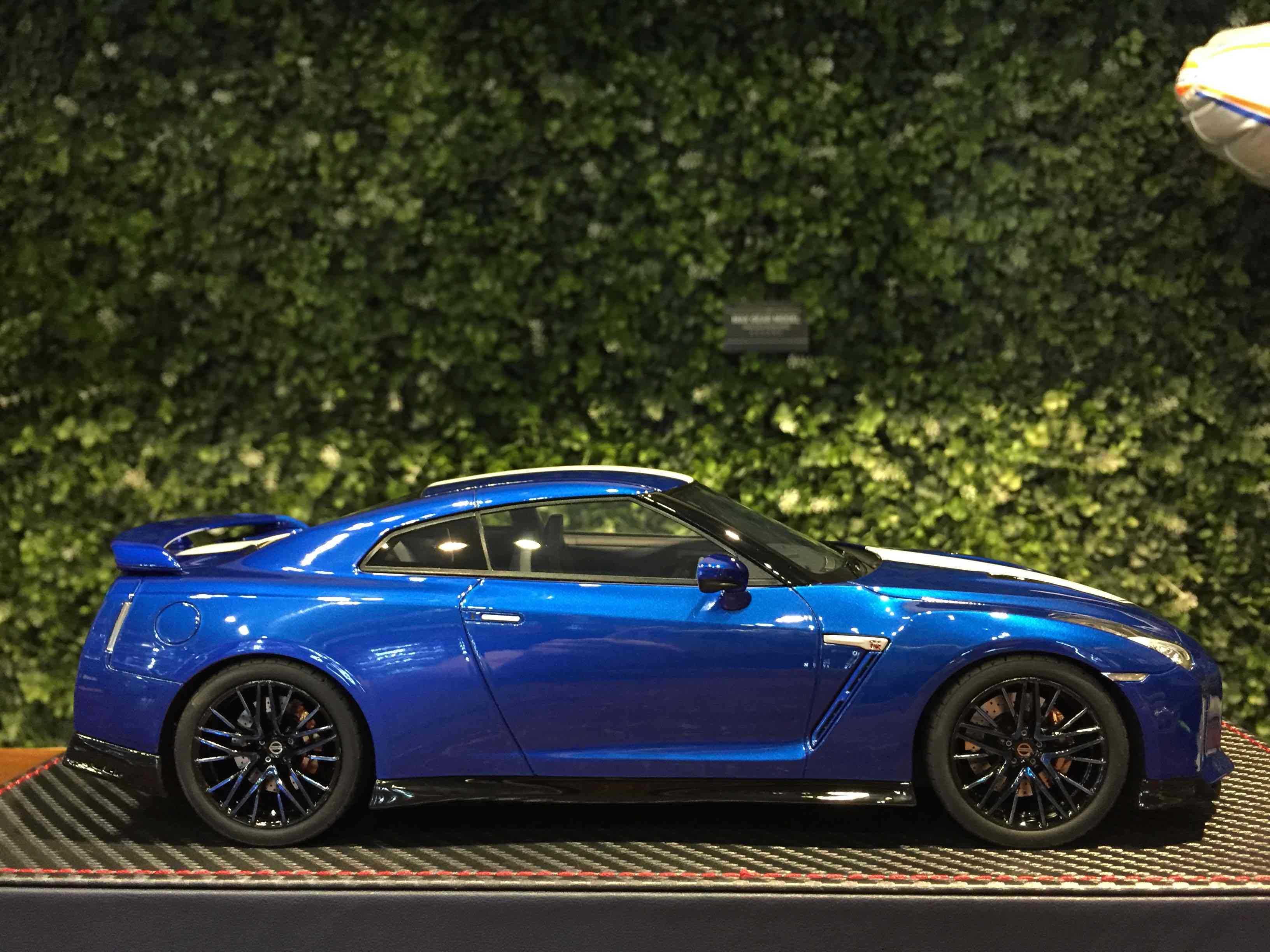 1/18 MakeUp Nissan GT-R R35 50th Anni WanganBlue IM043A【MGM】 - Max Gear ...
