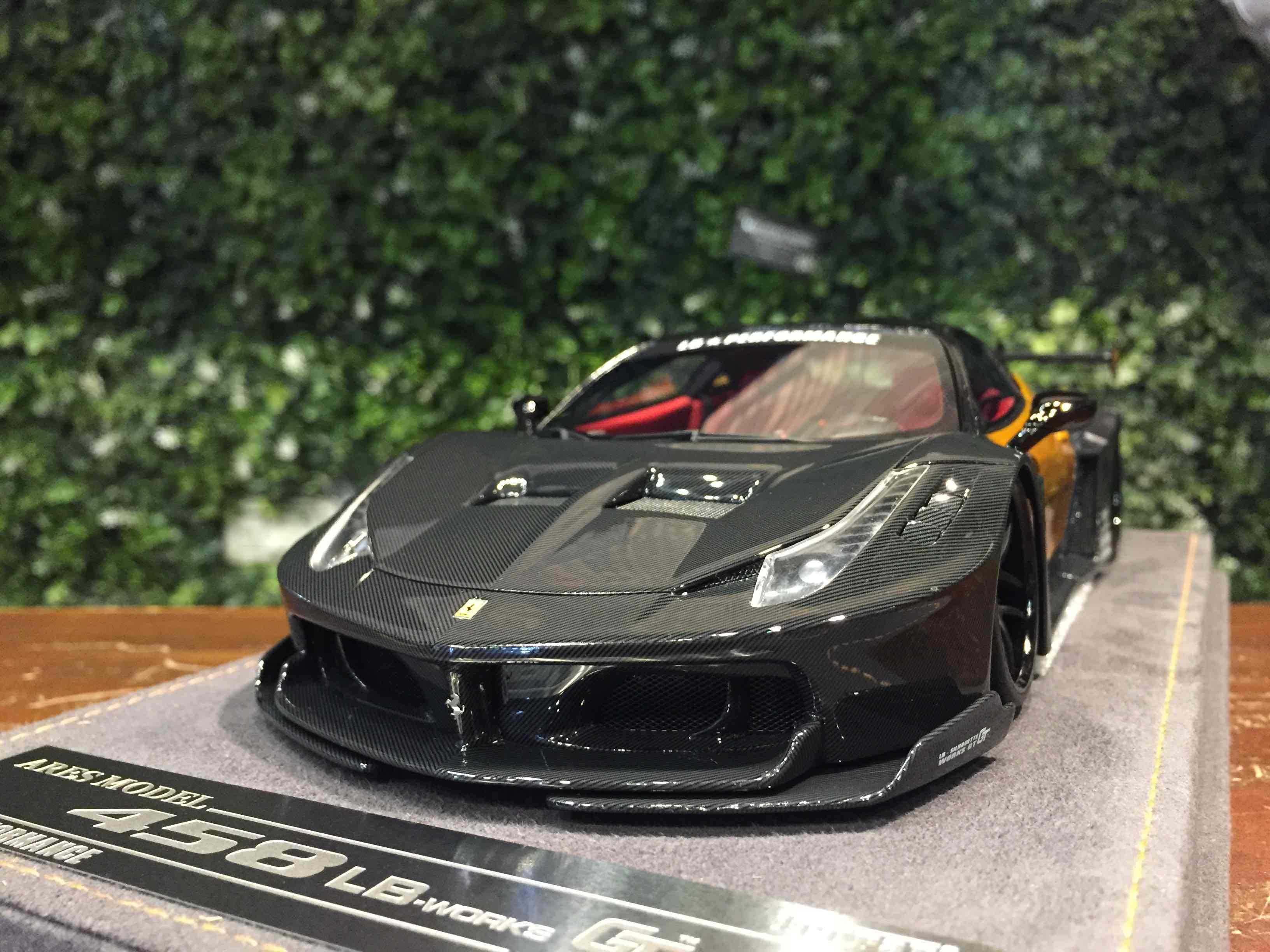 1/18 Aresmodel LBWK Ferrari 458 GT Black/Gold AM23F021B【MGM】 - Max Gear ...