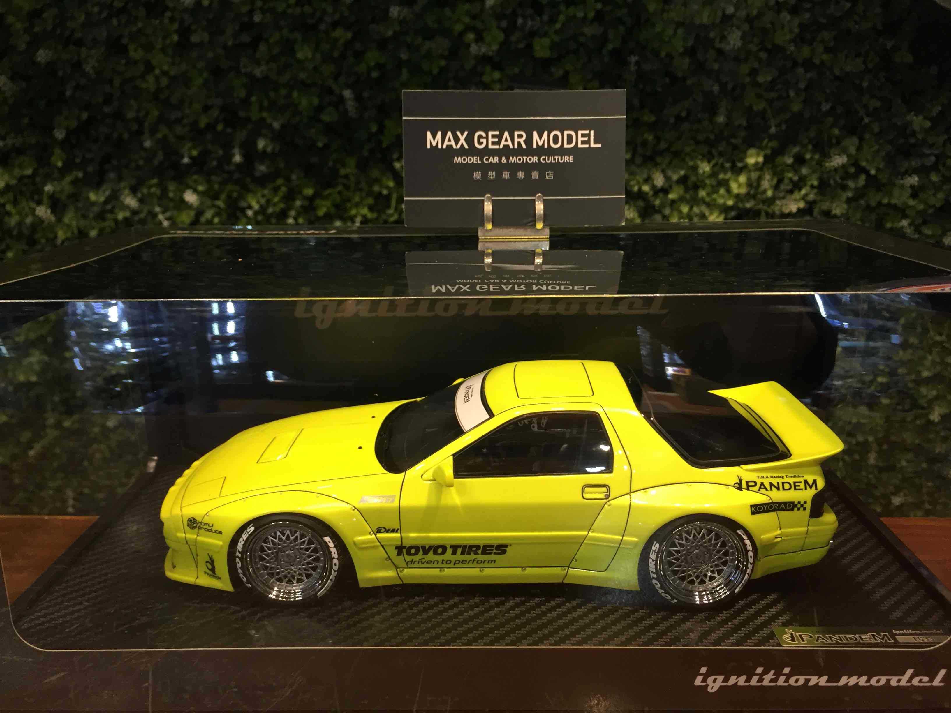 1/18 Ignition PANDEM Mazda RX-7 (FC3S) Yellow IG2912【MGM】 - Max Gear ...