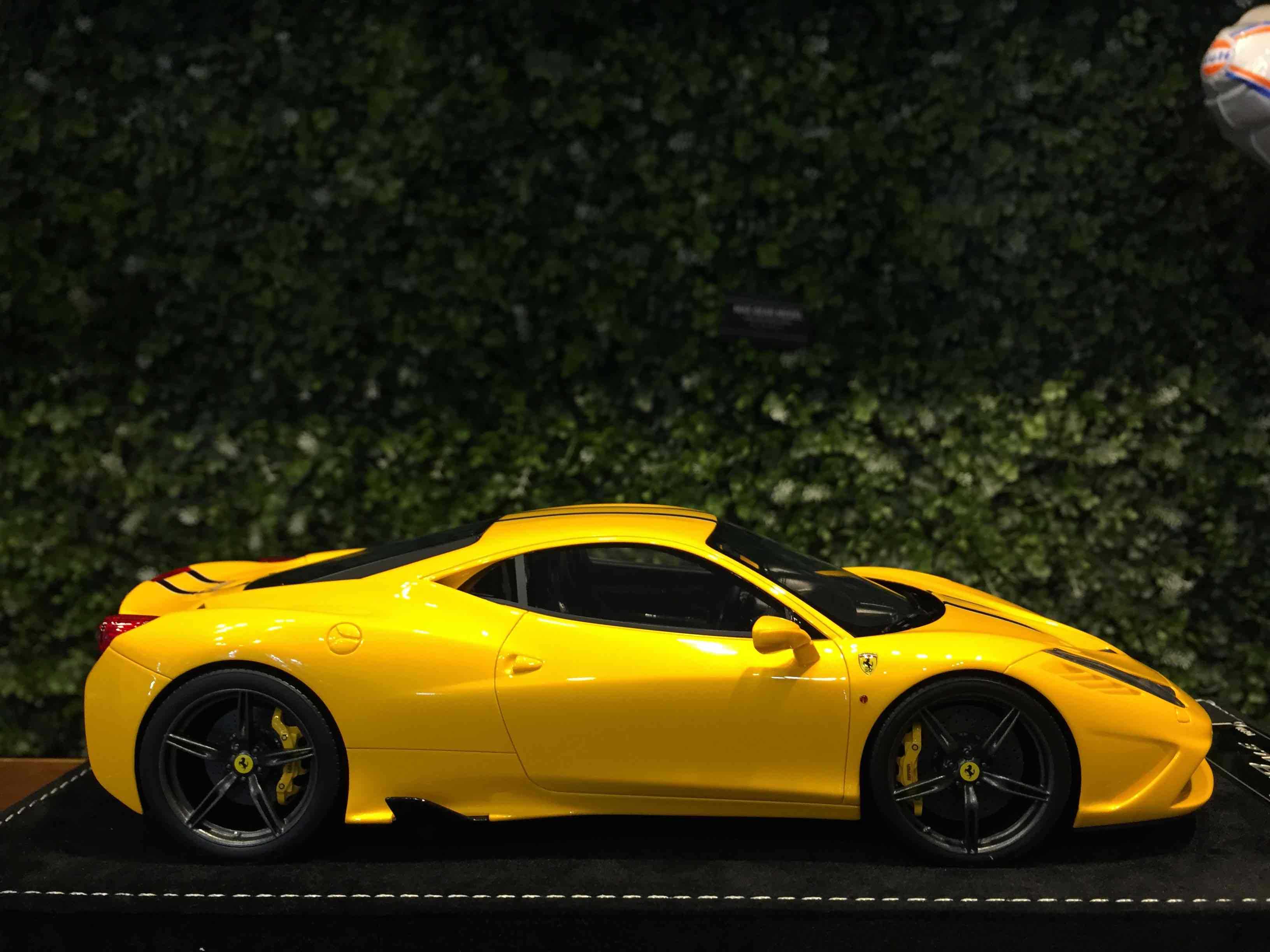 1/18 HH Model Ferrari 458 Speciale 2013 Modena Yellow【MGM】 - Max Gear ...