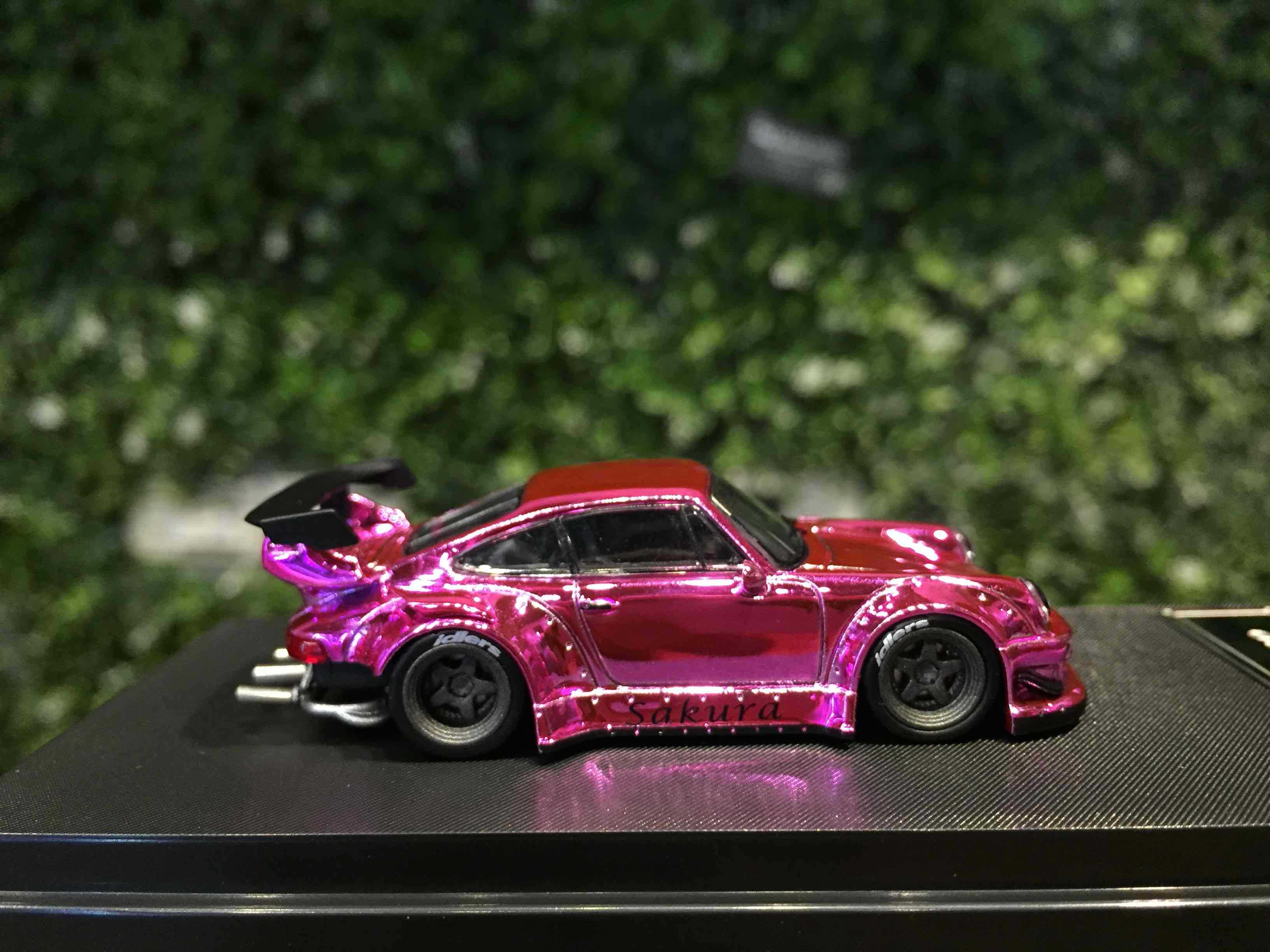 1/64 StarModel RWB Porsche 911 (930) Chrome Sakura【MGM】 - Max Gear ...