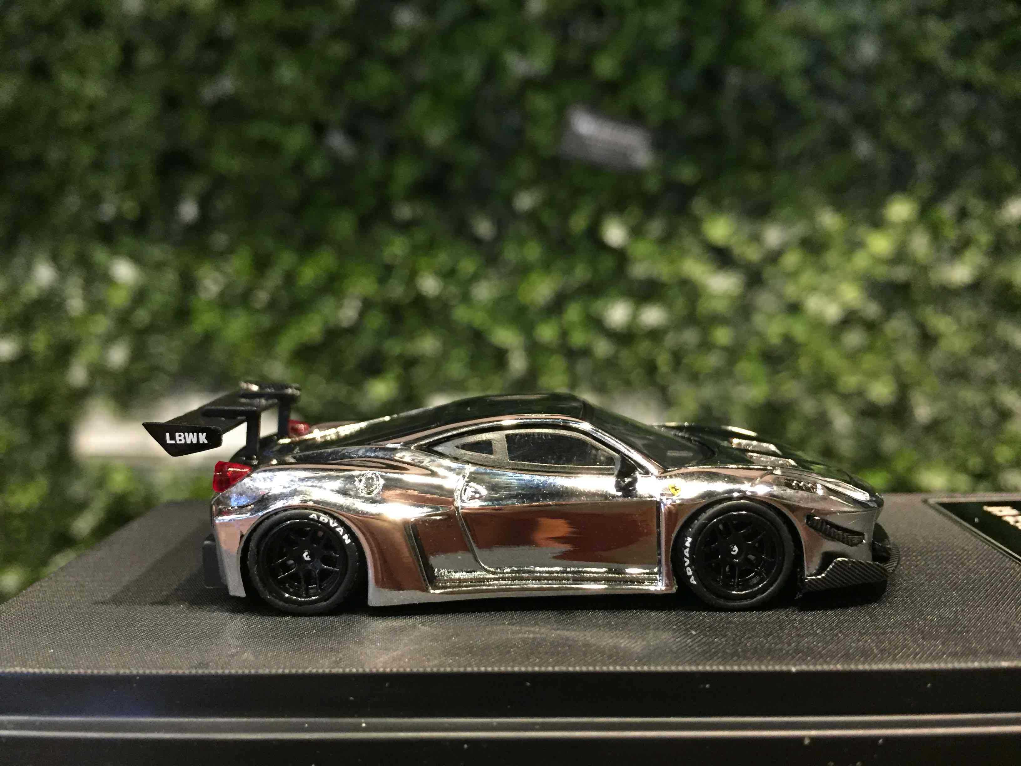 1/64 StarModel LBWK Ferrari 458 GT Chrome Silver【MGM】 - Max Gear Model ...