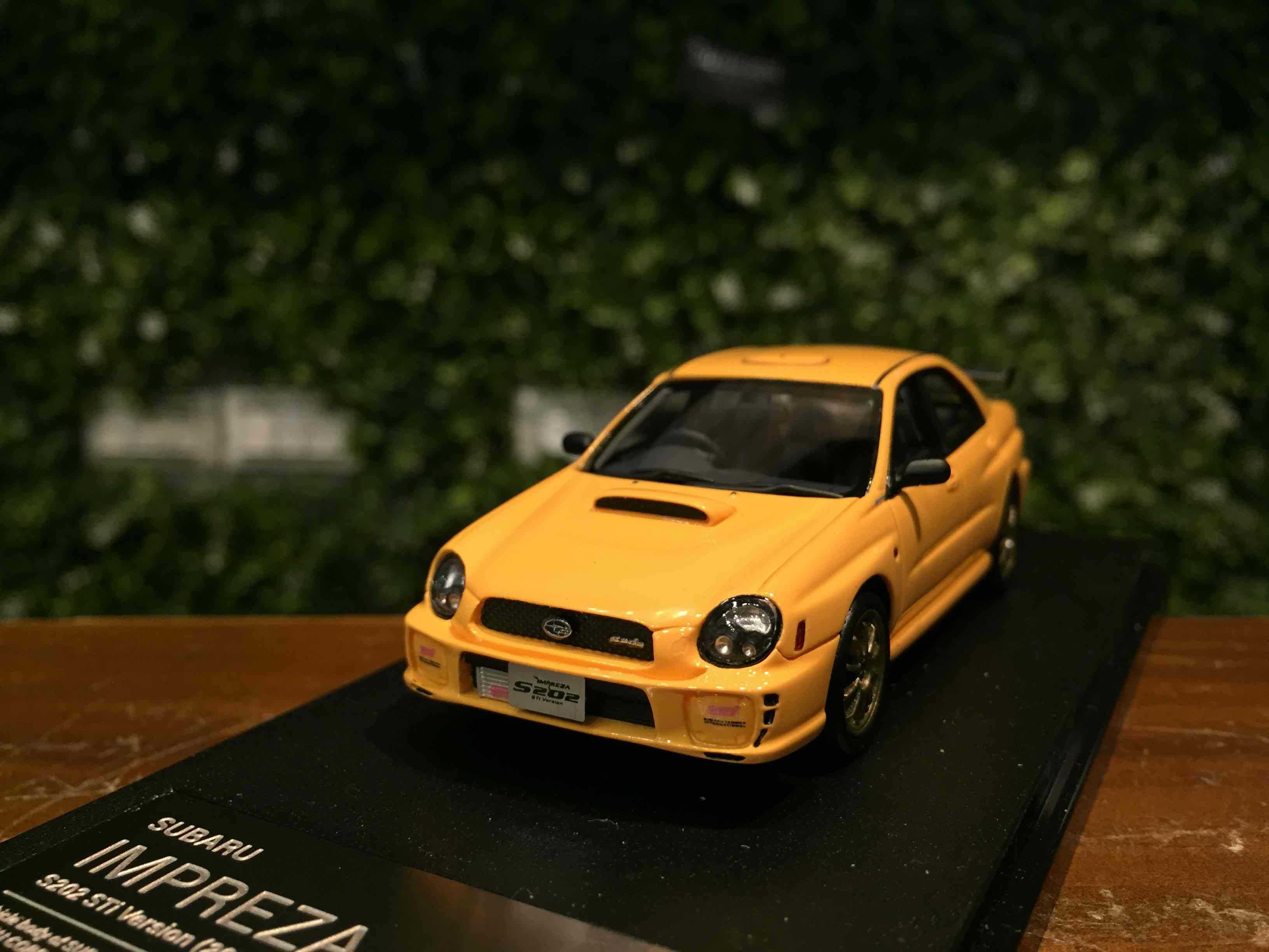 1/43 Hi-Story Subaru Impreza S202 STI 2002 HS402YE【MGM】 - Max Gear ...