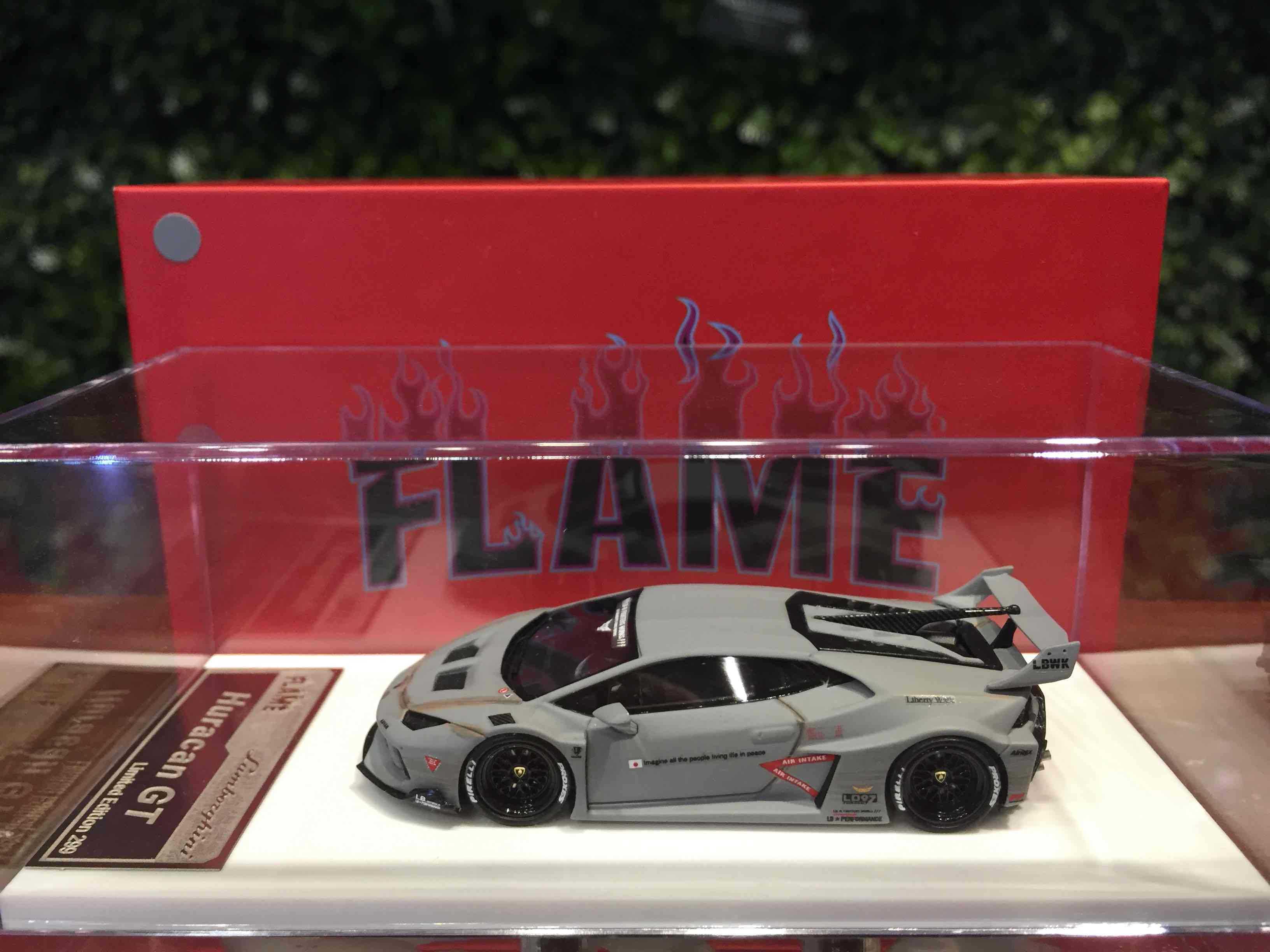 1/64 Flame LBWK Lamborghini Huracan LP610 Combat Grey【MGM】 - Max Gear ...