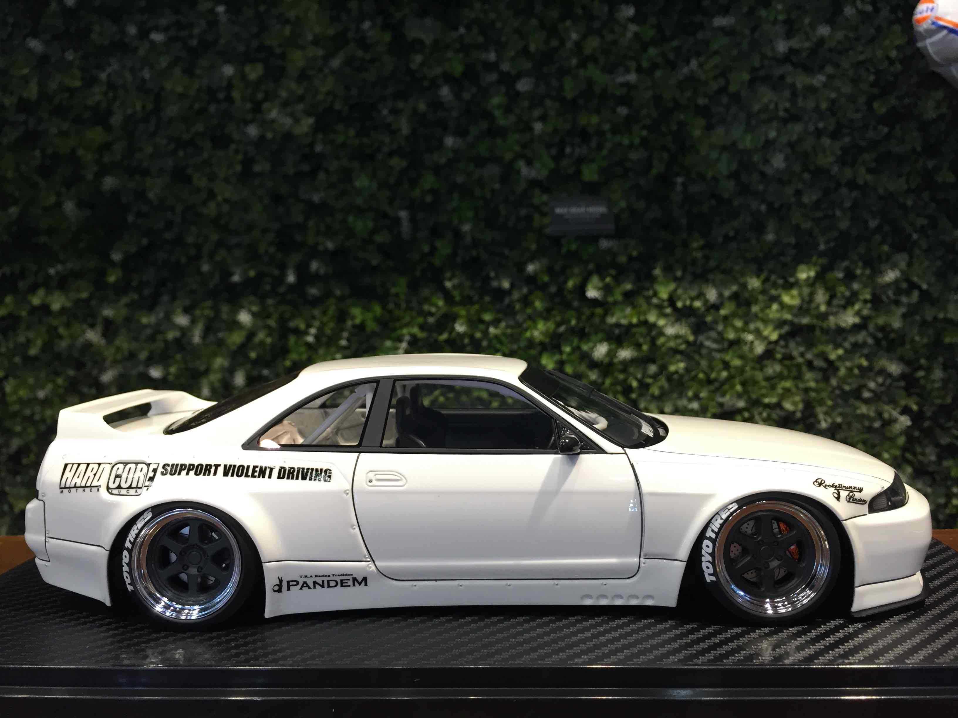 1/18 Ignition PANDEM Nissan GT-R (R33) White IG3029【MGM】 - Max Gear ...