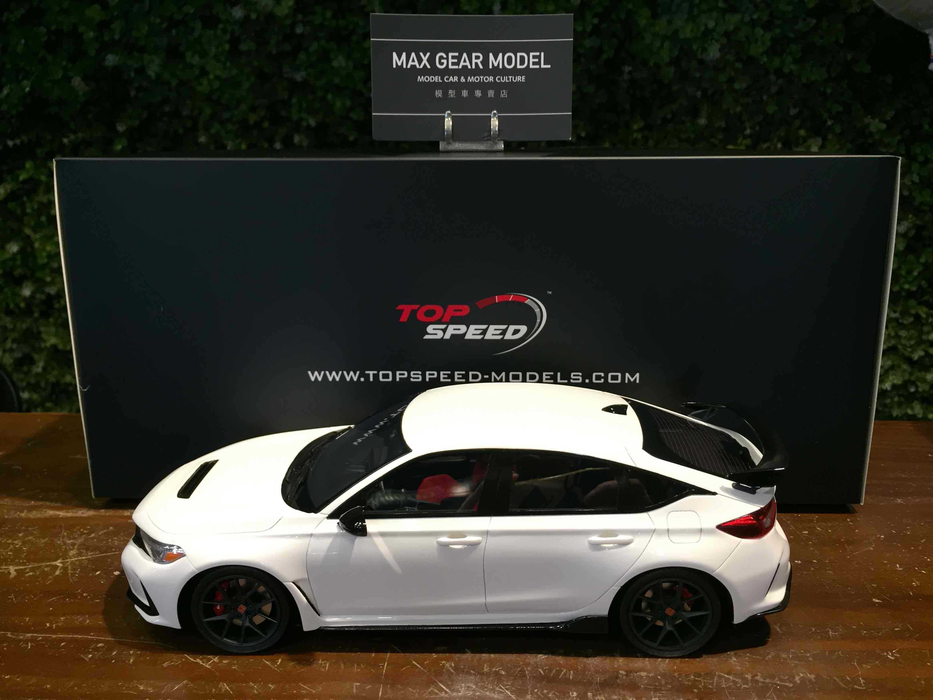 1/18 TopSpeed Honda Civic Type R White 2023 TS0451【MGM】 - Max Gear ...