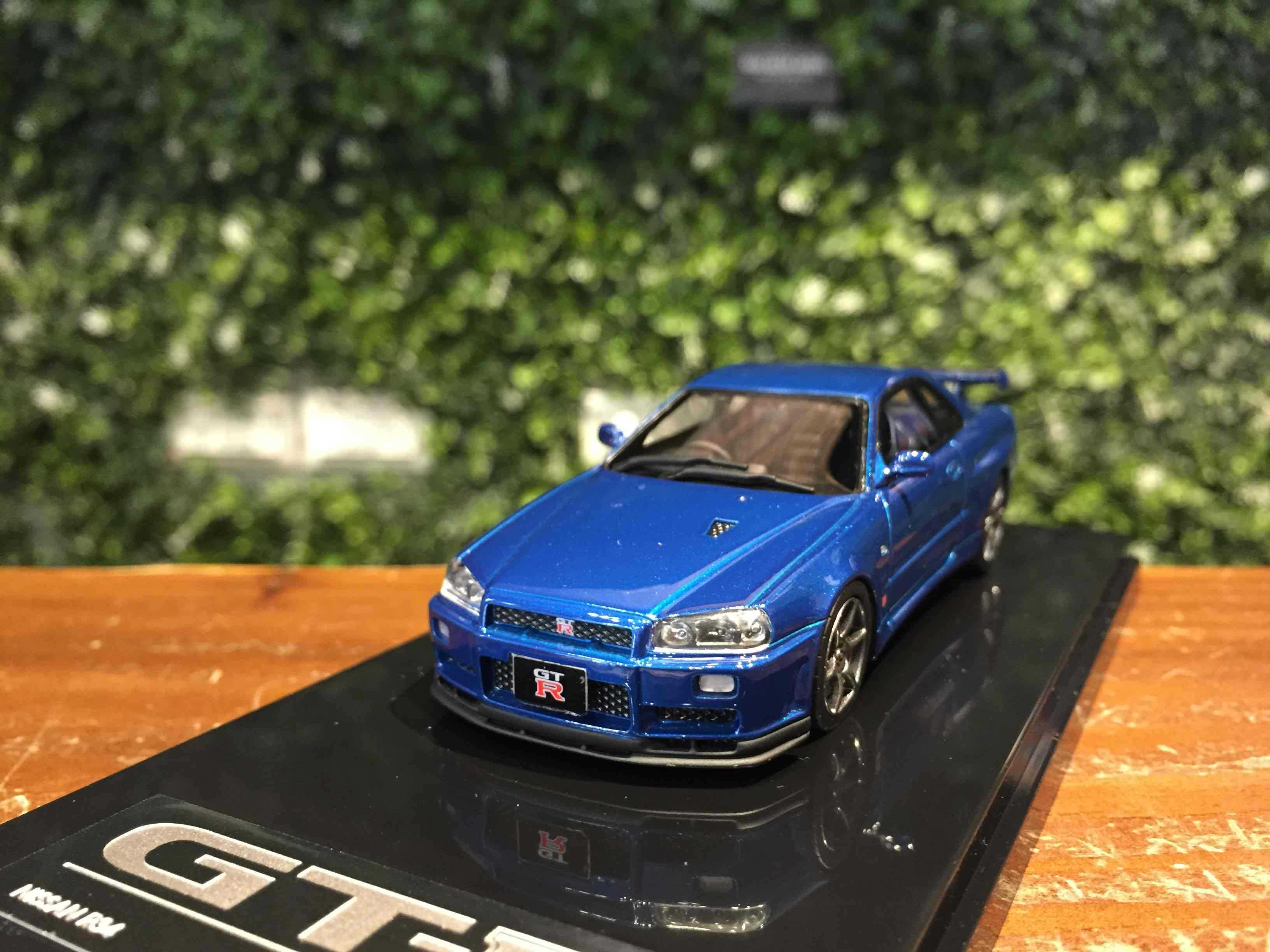 1/43 Onemodel Nissan Skyline GT-R (R34) Blue【MGM】 - Max Gear Model 模型店 ...