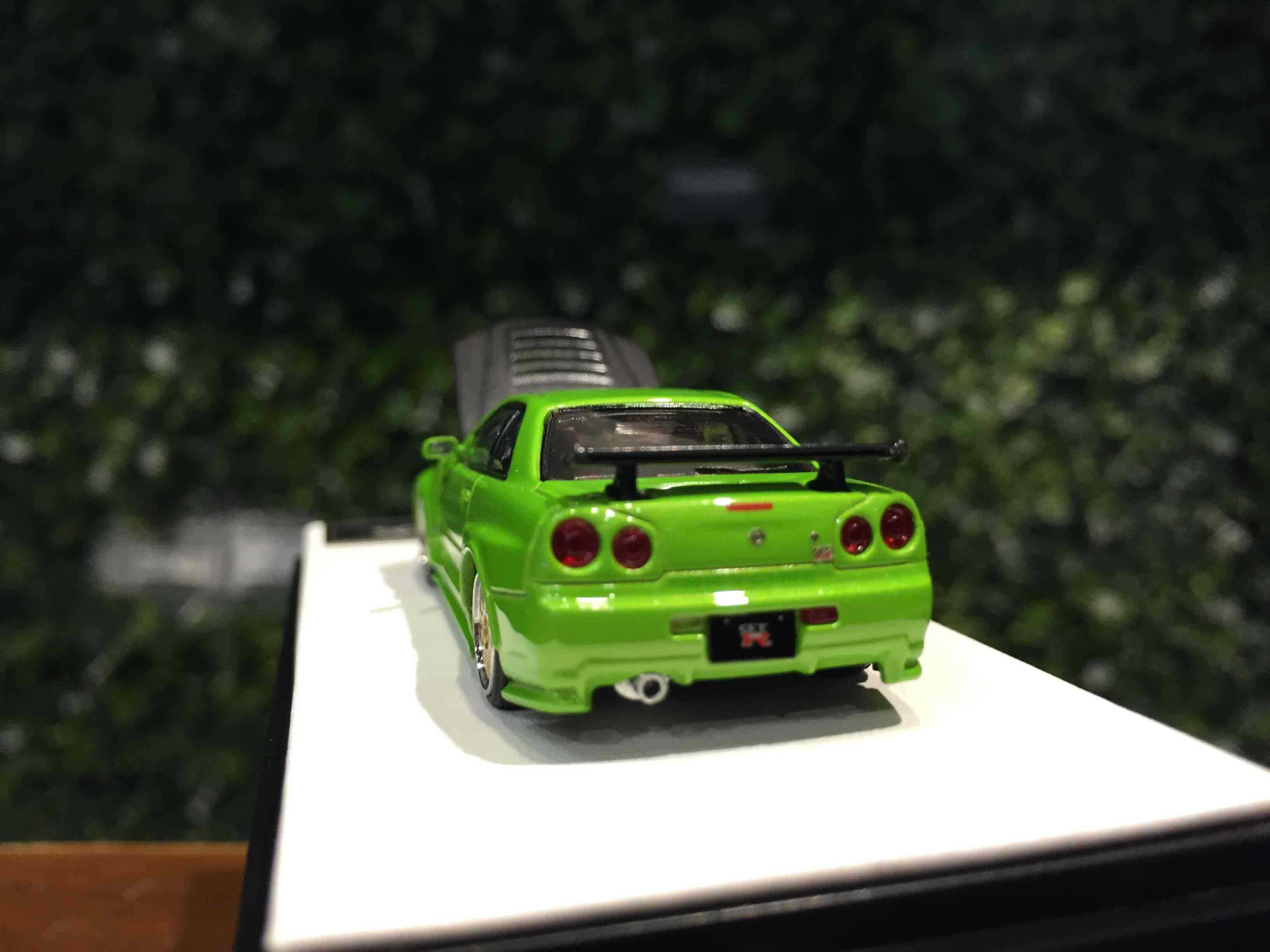1/64 TimeModel Nissan Skyline GT-R (R34) Green TM643412【MGM】 - Max Gear ...