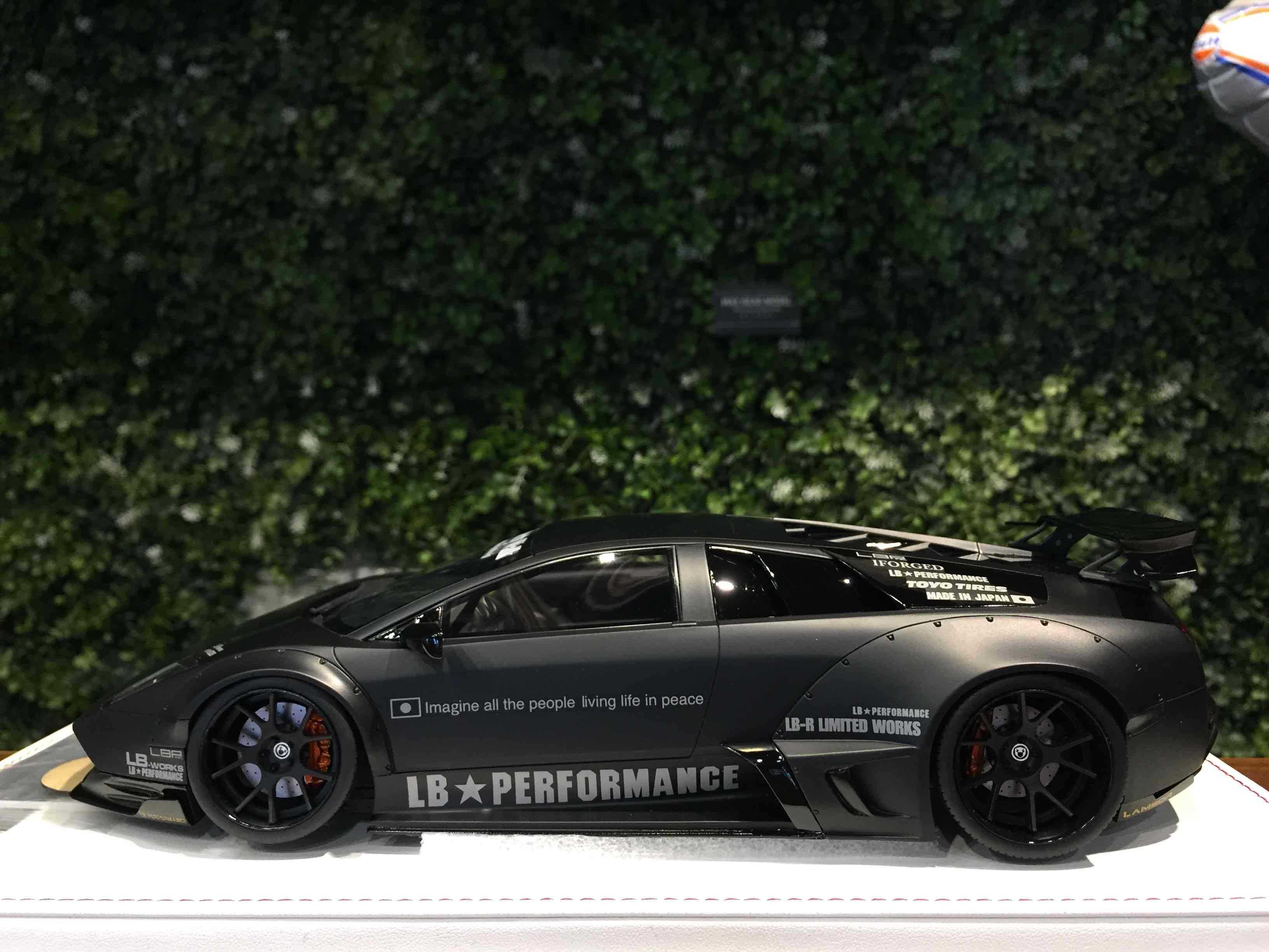 1/18 LBWK Lamborghini Murcielago LP670 Matt Black【MGM】 - Max Gear Model ...
