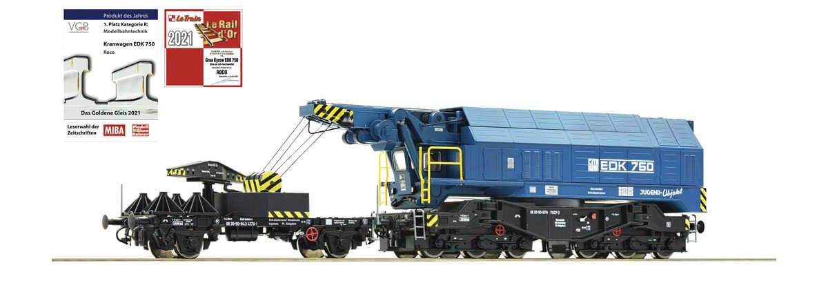 Mini 現貨 Roco 73037 HO規 DR EDK750 數位音效迴轉式起重機 - 微縮世界 | 購物橘子