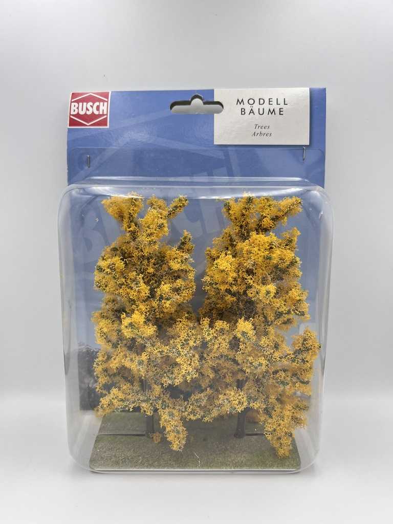 Mini 現貨 Busch 6754 HO規 Trees 秋季的樹 (黃x2) - 微縮世界 | 購物橘子