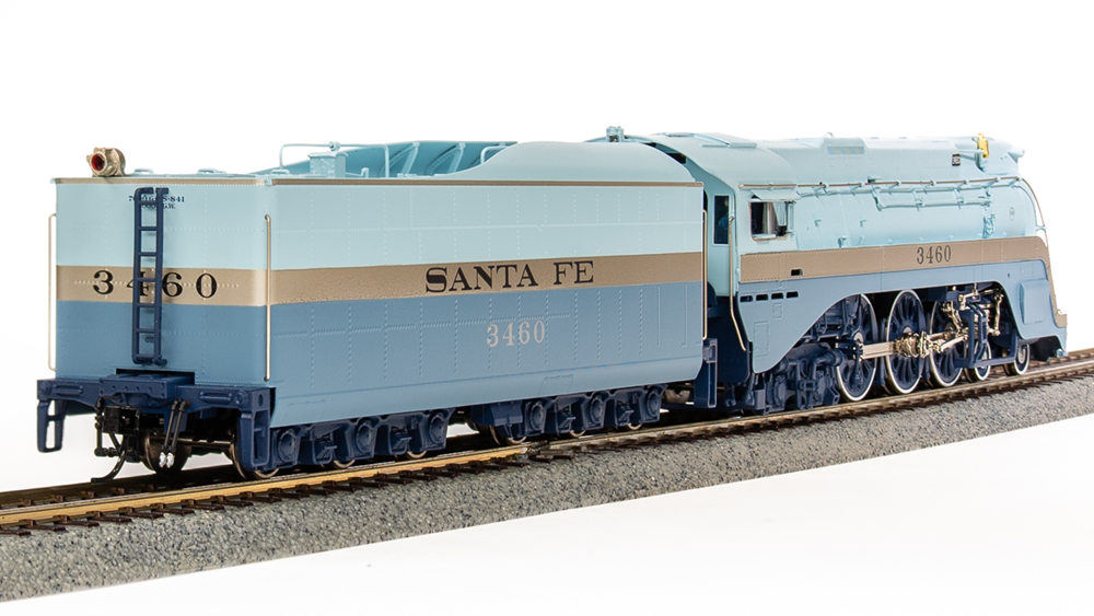 Mini 現貨 BLI 7350 HO規 ATSF Blue Goose 車號 3460 數位音效冒煙蒸氣車 - 微縮世界 | 購物橘子