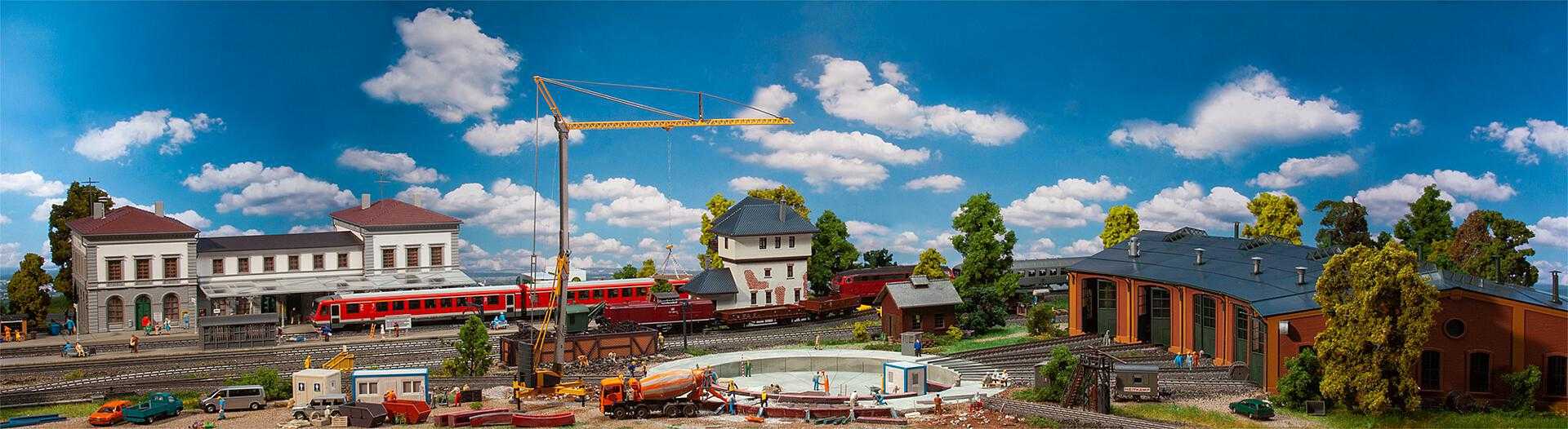 Mini 現貨 Faller 120281 HO規 Roundhouse扇形車庫 - 微縮世界 | 購物橘子