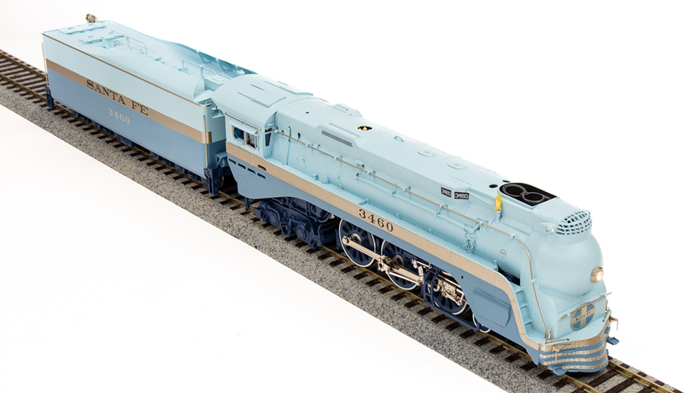 Mini 現貨 BLI 7350 HO規 ATSF Blue Goose 車號 3460 數位音效冒煙蒸氣車 - 微縮世界 | 購物橘子