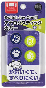 【GAME休閒館】良值 NS Switch 專用類比套 靛綠色 狸克+貓咪肉球-L387【現貨】IN0068 - GAME休閒館 | 購物橘子