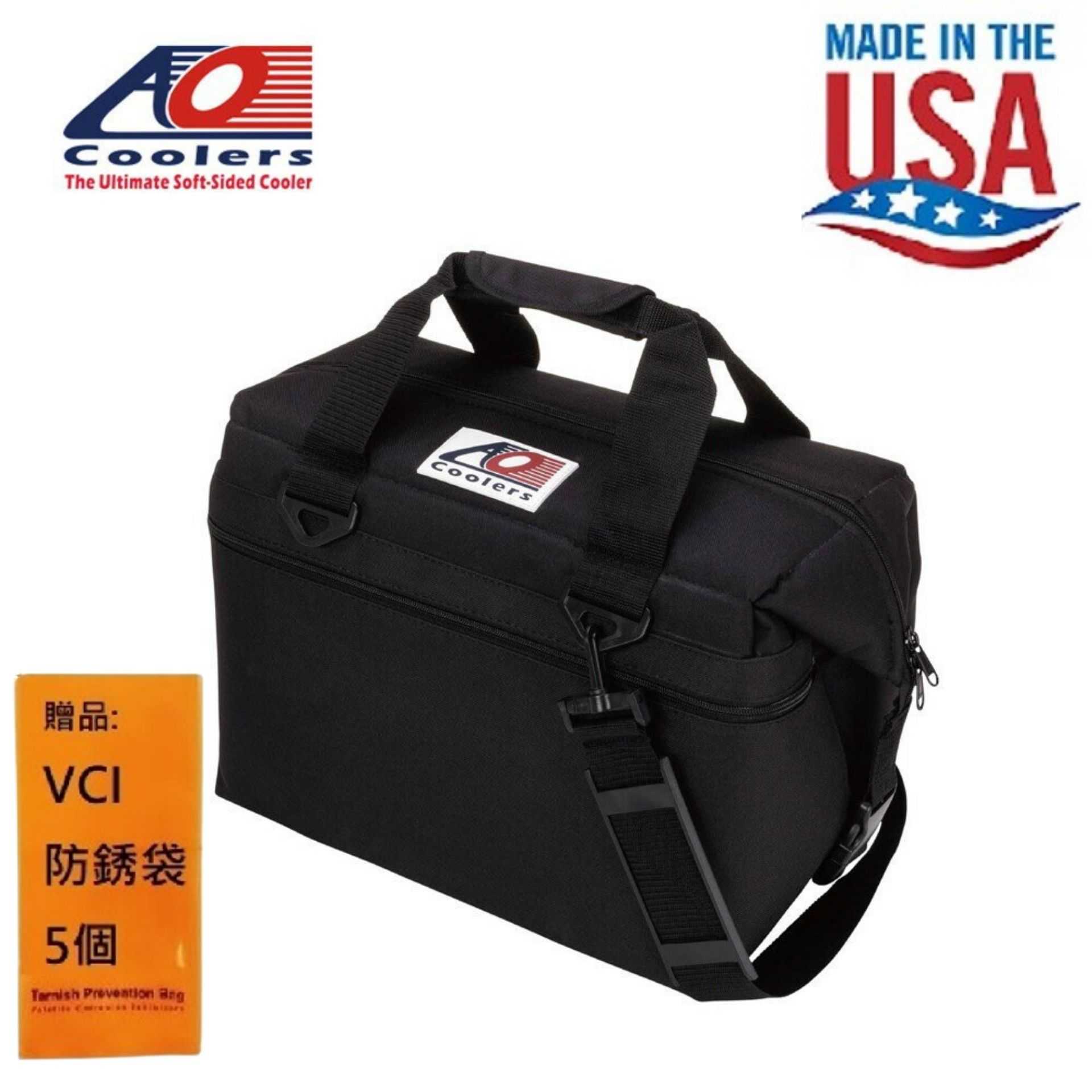 【AO COOLERS】酷冷軟式輕量保冷托特包-12罐型-經典黑 可拆卸式肩背袋 - ALL SPLENDID | 購物橘子
