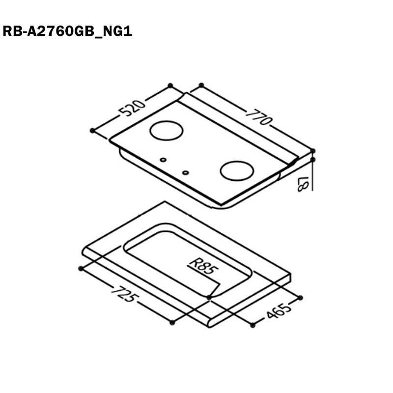 林內【RB-A2760GB】檯面式緻溫玻璃雙口爐瓦斯爐(黑玻)NG1天然氣 含全台安裝 - 克拉家電-線上購物| 有閑購物