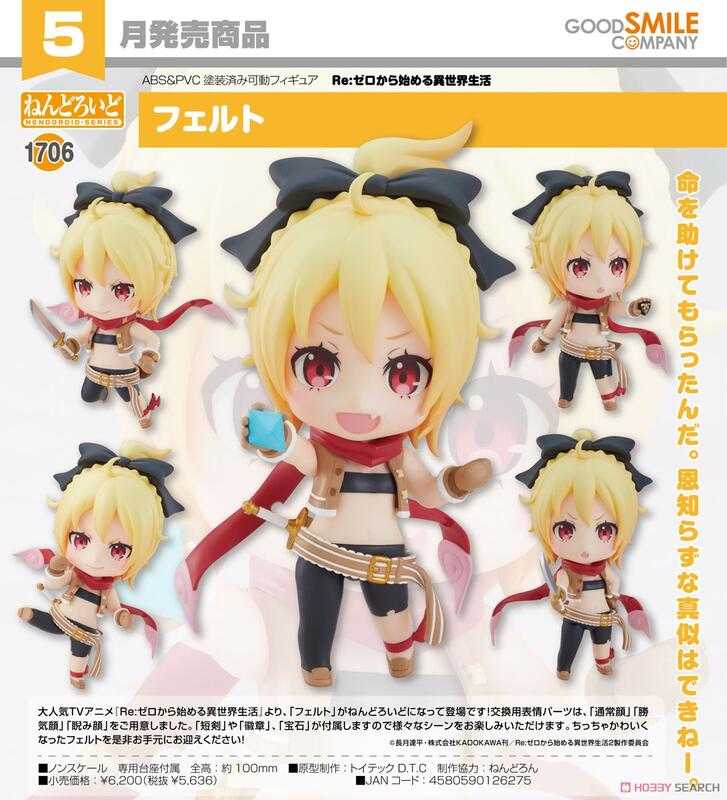 自售 GSC 1706 黏土人 RE0 Re:從零開始的異世界生活 菲魯特 - 你指尖躍動的電光 是我此生不變的信仰 | 購物橘子