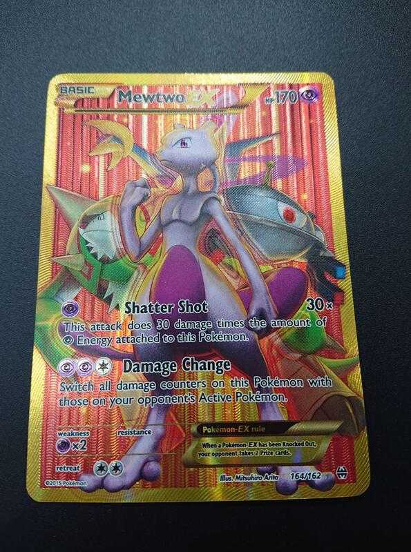 【CardMaster】寶可夢紙牌 英文版 PTCG 超夢 EX 凸版閃 164/162 Secret Rare - CardMaster ...