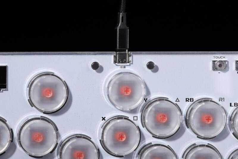 Haute Pad T16 主題款 hitbox 樹莓派 水晶軸 街機格鬥鍵盤(16鍵)可自訂RGB和Turbo - 哈Game族 | 購物橘子