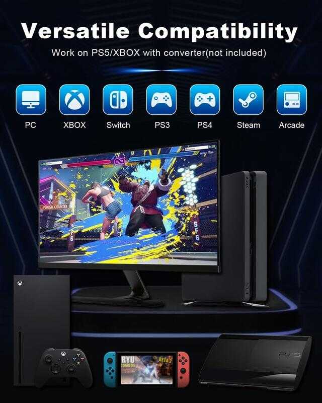 Haute Pad U16 hitbox A4街機格鬥鍵盤(16鍵)DIY 塗鴉面板 復古輪輞系列 RGB 控制器 - 哈Game族 | 購物橘子